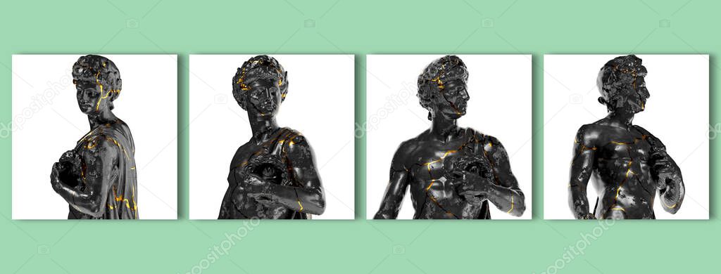 Escultura de Amor patriae Alegoría que simboliza el patriotismo Retrato ...