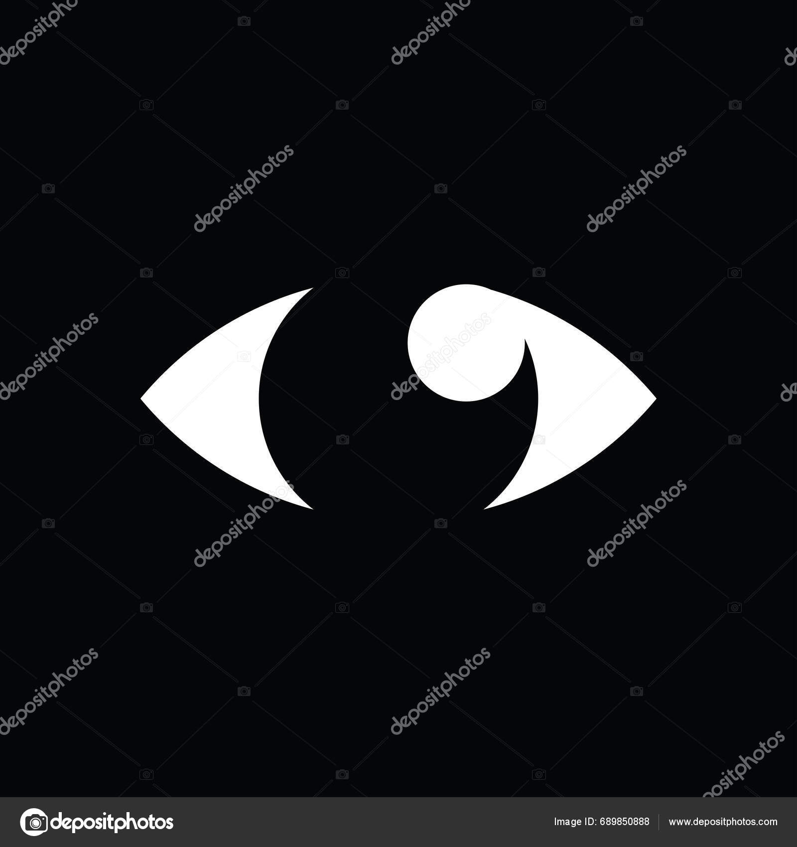 Eye Icon Black White Vector Illustration Stock Vector by ©cosadeposit ...