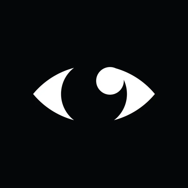 Eye Icon Black White Vector Illustration Stock Vector by ©cosadeposit ...