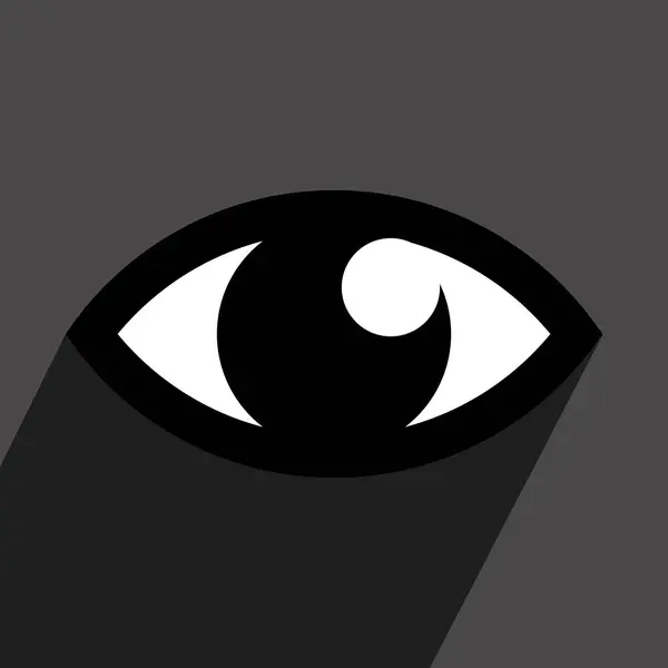 Eye Icon Black White Vector Illustration Stock Vector by ©cosadeposit ...