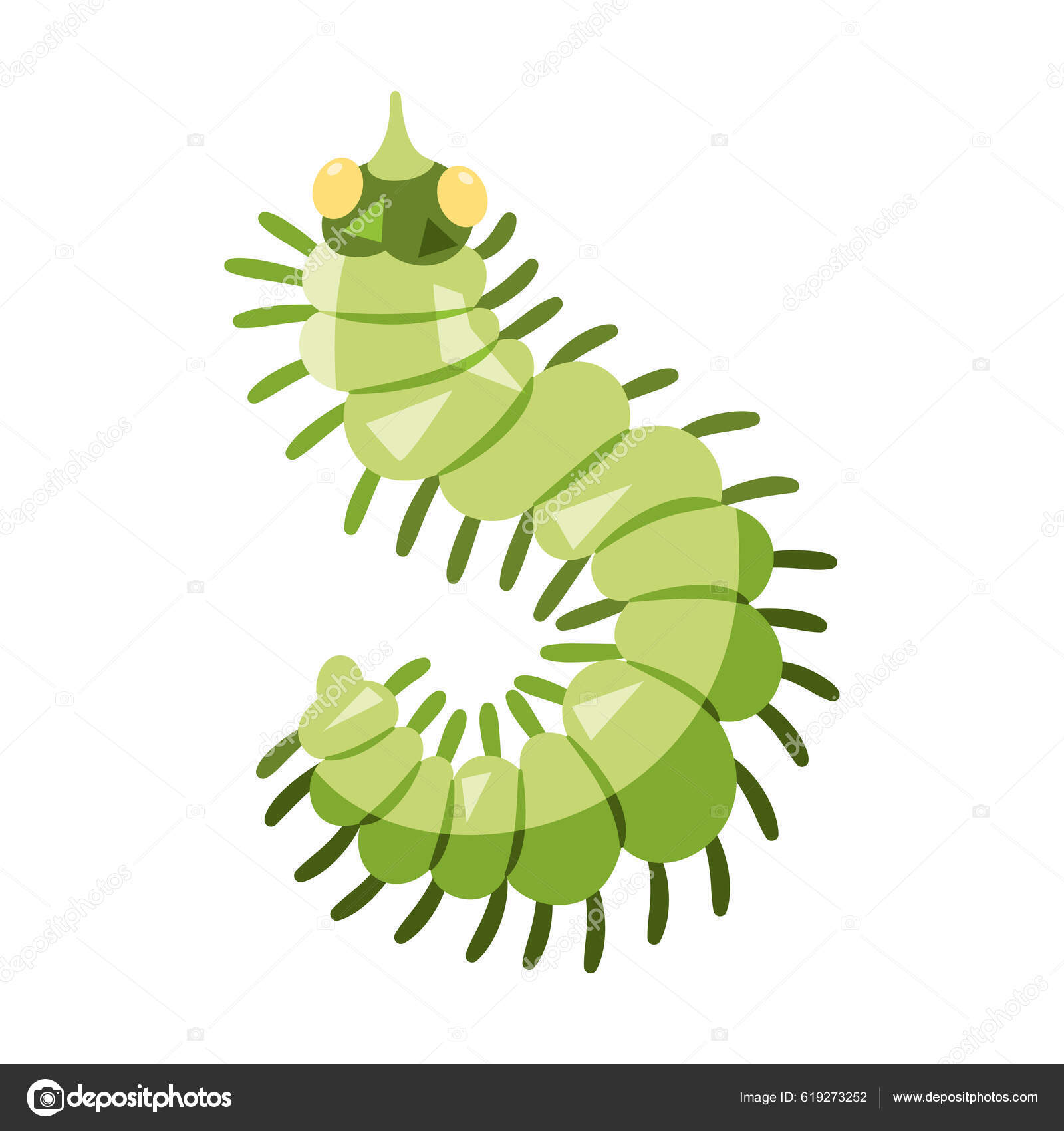 Isolated Colored Worm Icon Details Vector Illustration Stock Vector by ...