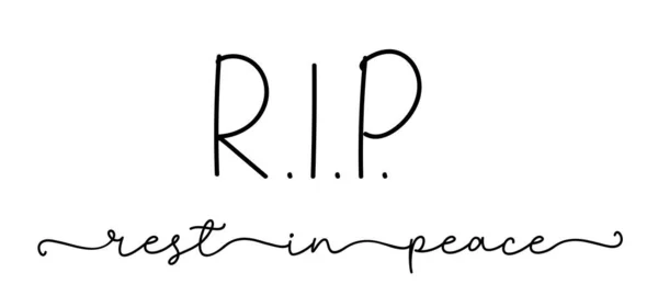 RIP. Descansa en paz. Escribir mensajes de guion aislados. Cita del ...