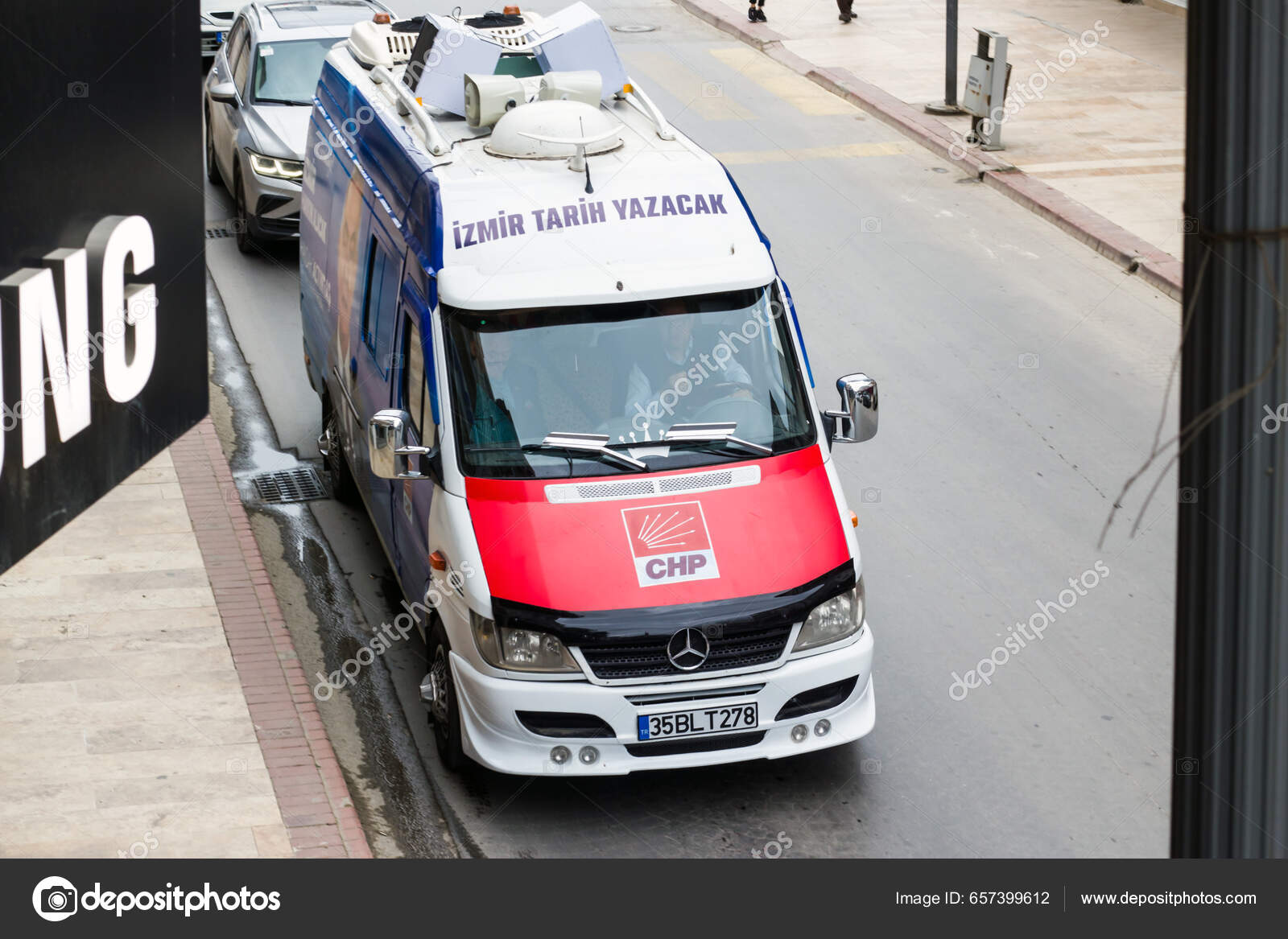 Izmir Seferihisar Turkey 2023 2023 Election Campaign Car Republican ...