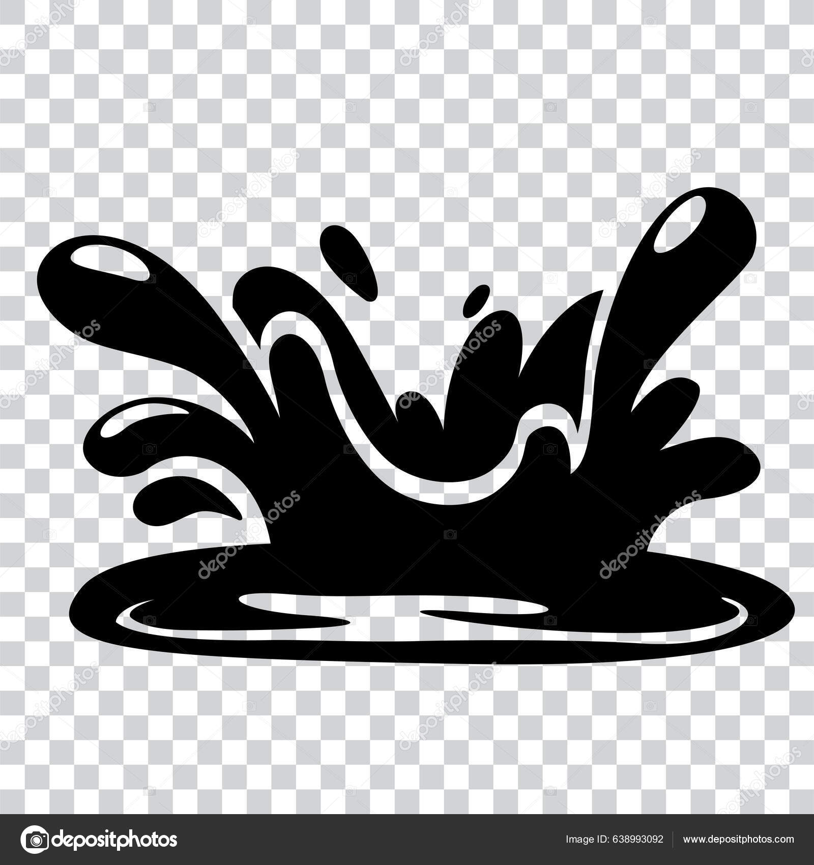 Water Splash Symbol Vector Design Illustration Stock Vector by ...