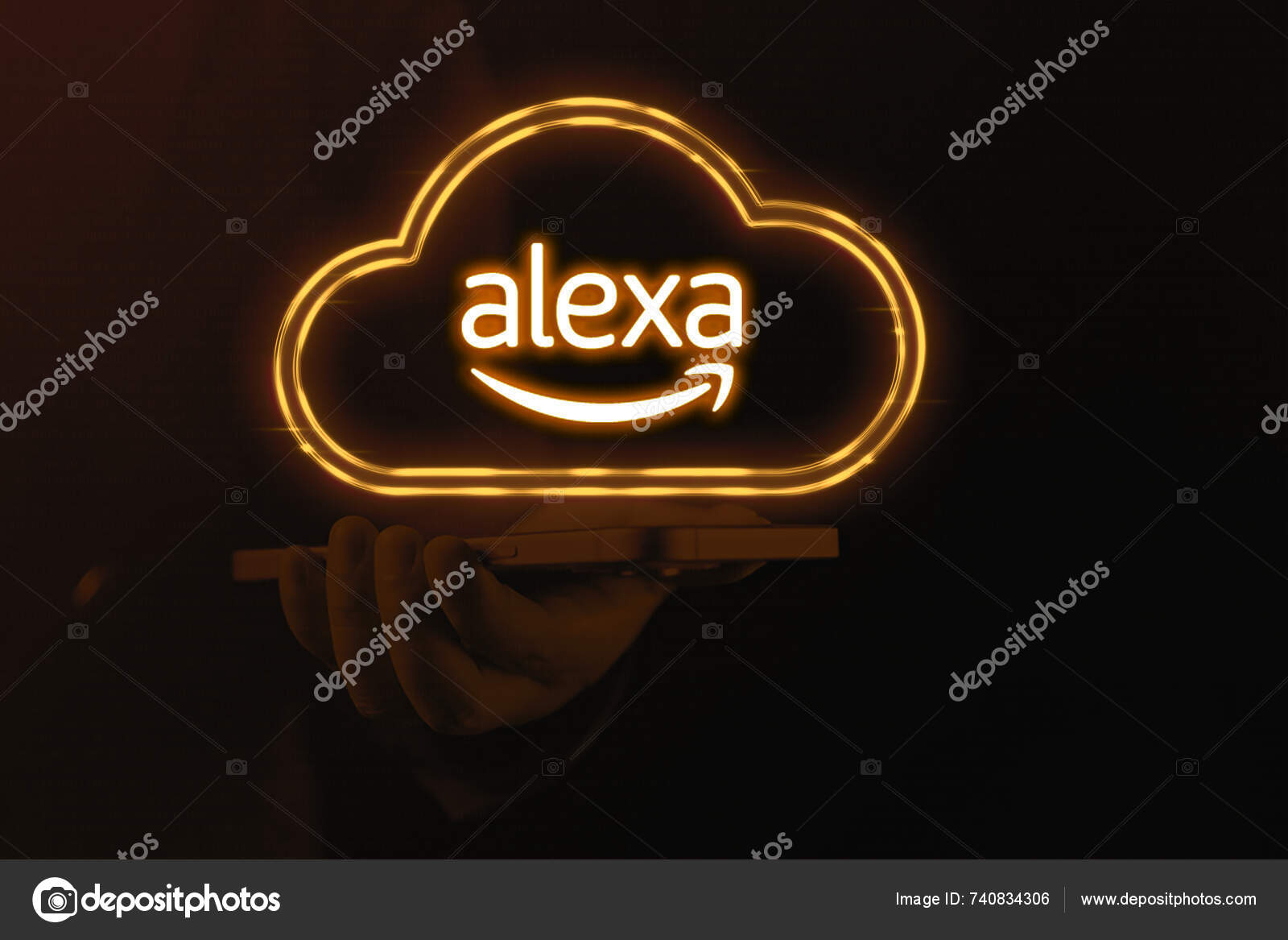 Amazon Alexa Cloud Based Voice Assistant Developed Amazon — Stock Photo ...