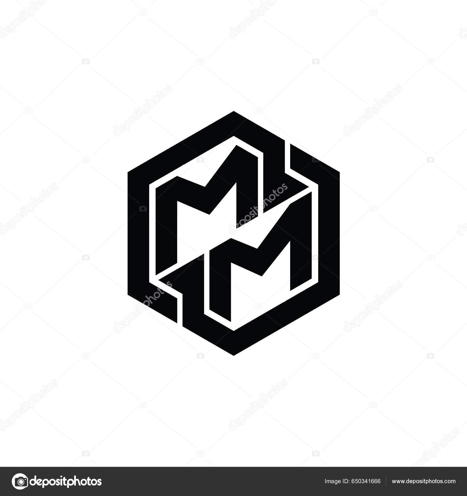 Logo Monogram Gaming Hexagon Geometric Shape Design Template — Stock ... Logo Monogram Gaming Hexagon Geometric Shape Design Template — Stock ...
