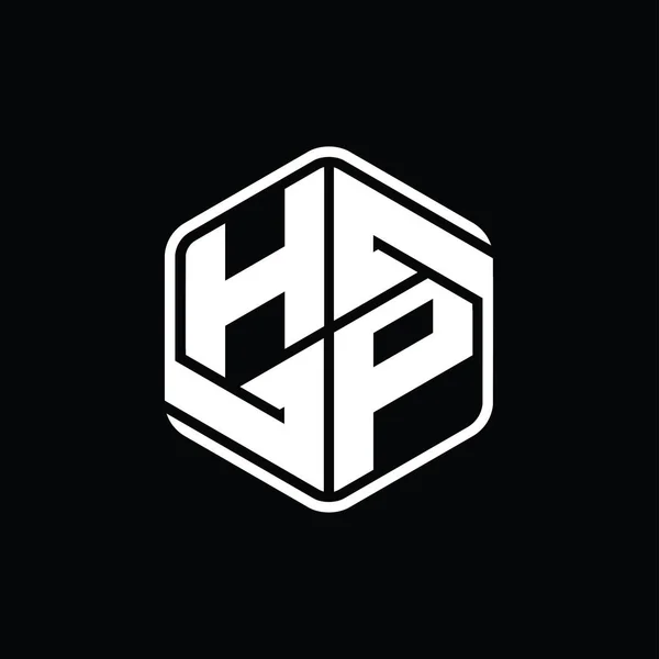Hpf logo design imágenes de stock de arte vectorial | Depositphotos