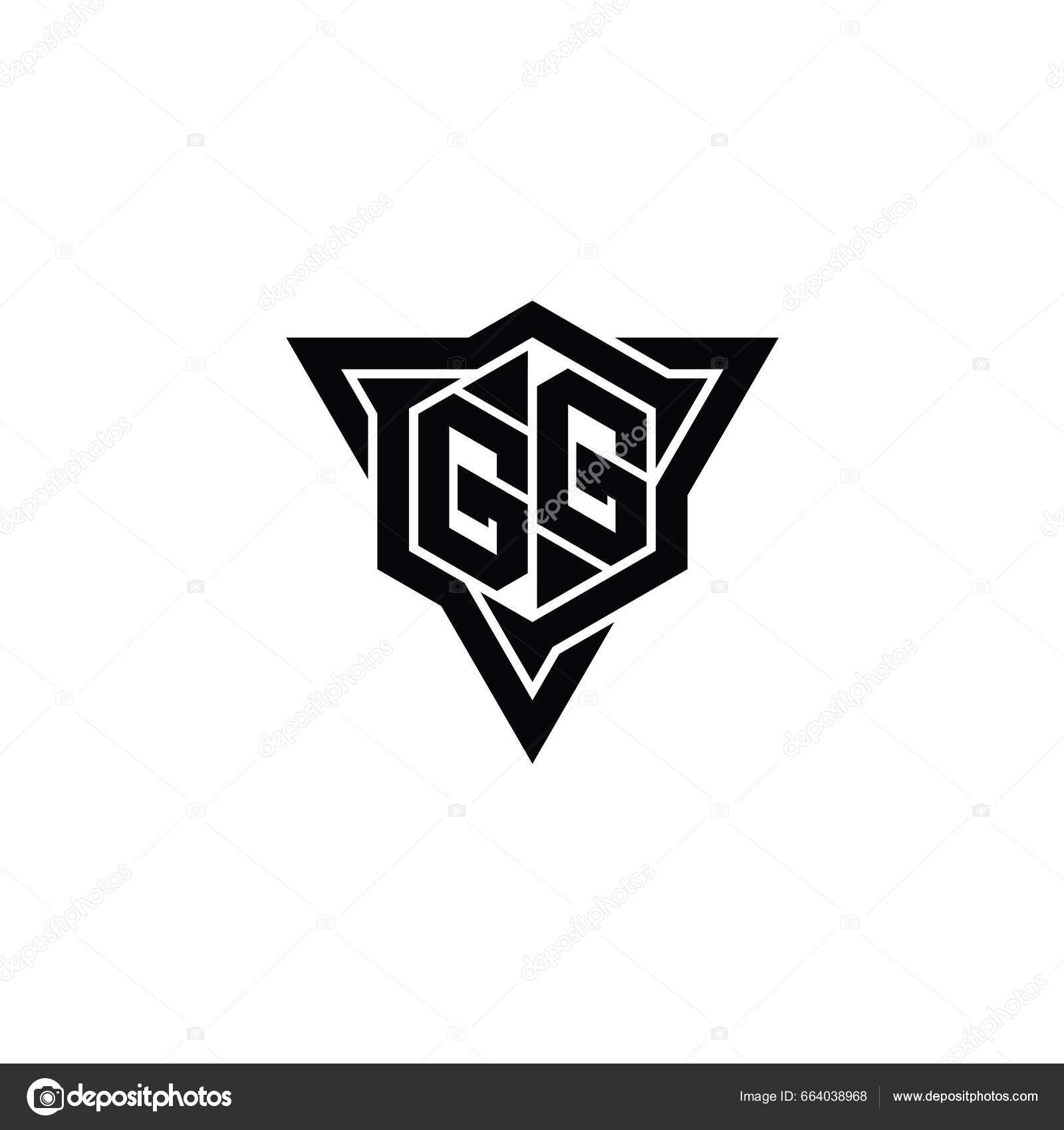 Letter Logo Monogram Hexagon Shape Triangle Outline Sharp Slice Style ... Letter Logo Monogram Hexagon Shape Triangle Outline Sharp Slice Style ...