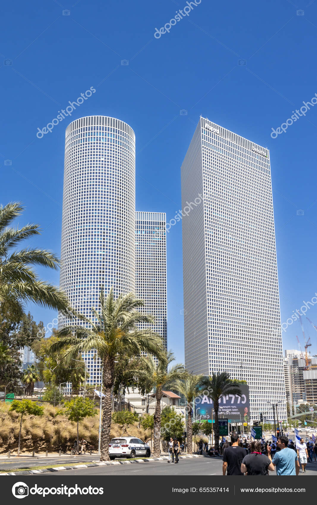 Tel Aviv Israel April 2023 Modern Office Buildings Deloitte Leading ...