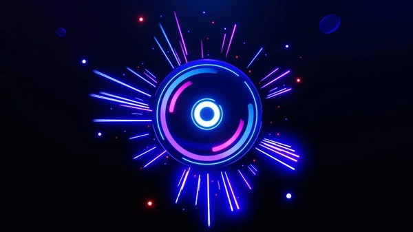 3d Wallpaper Empty Disco Floor