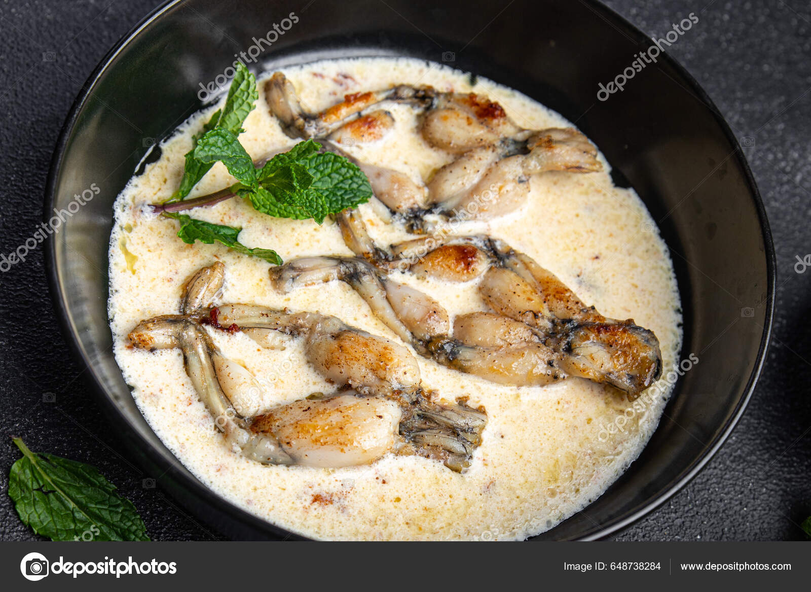 Frog Legs Fried Meat Cuisine French Food Meal Food Snack Stock Photo by ...