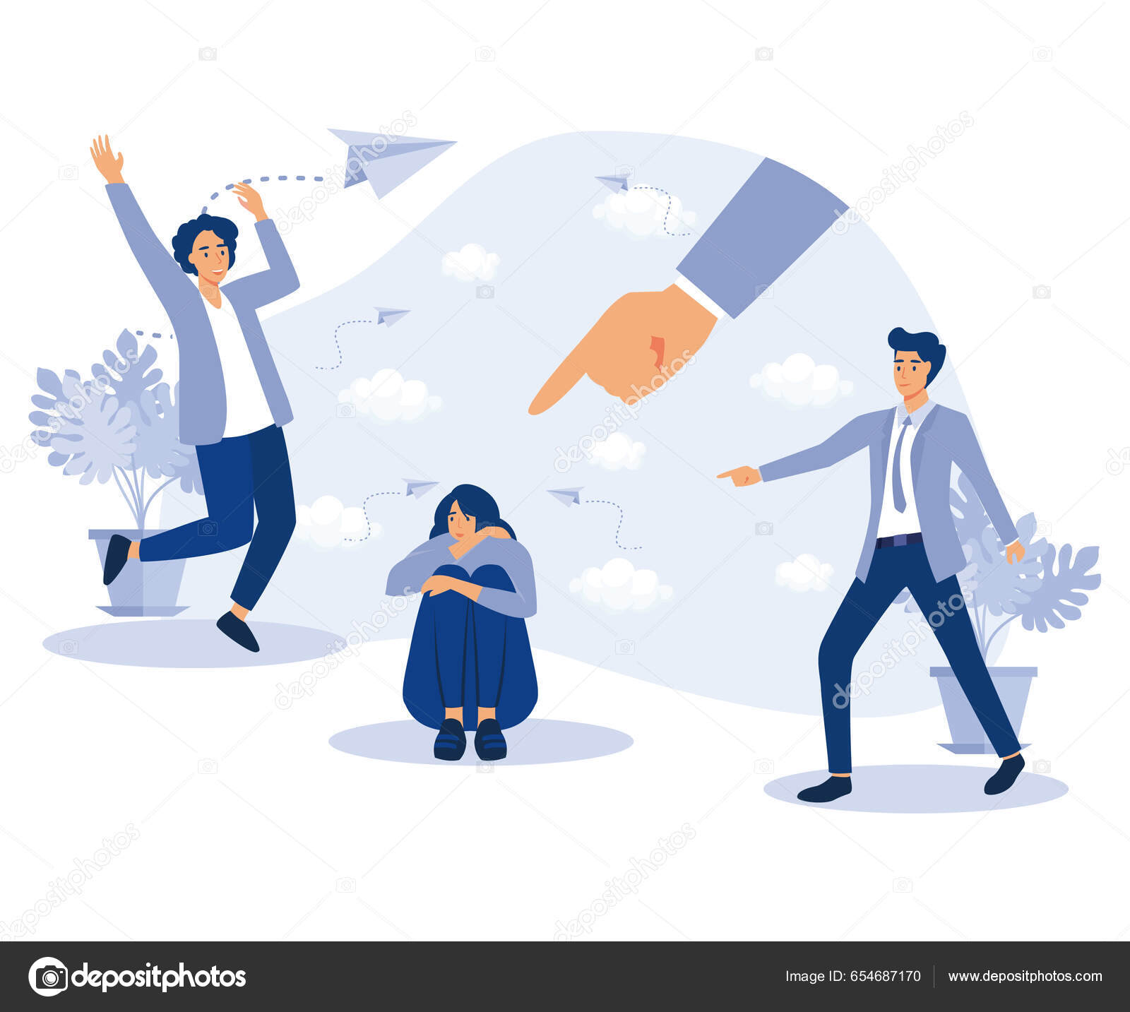 Unlawful Behavior Concept Violence School Teenage Crime Vandalism Act ...