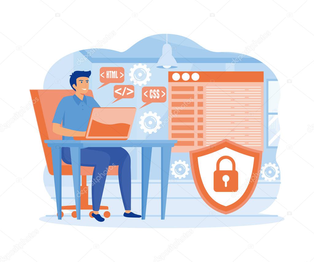 Desarrollo web. lenguajes de programación. css, html, it, ui ...