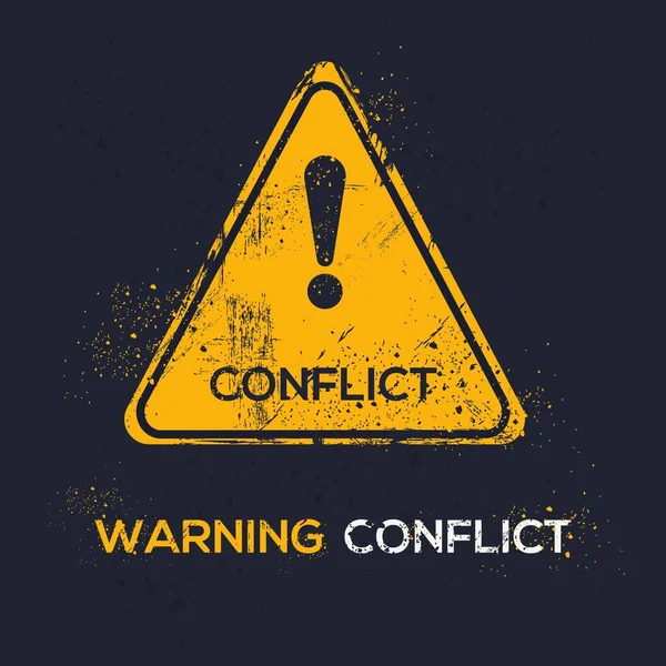 Problems Warning Sign Vector Illustration Stock Vector by ...