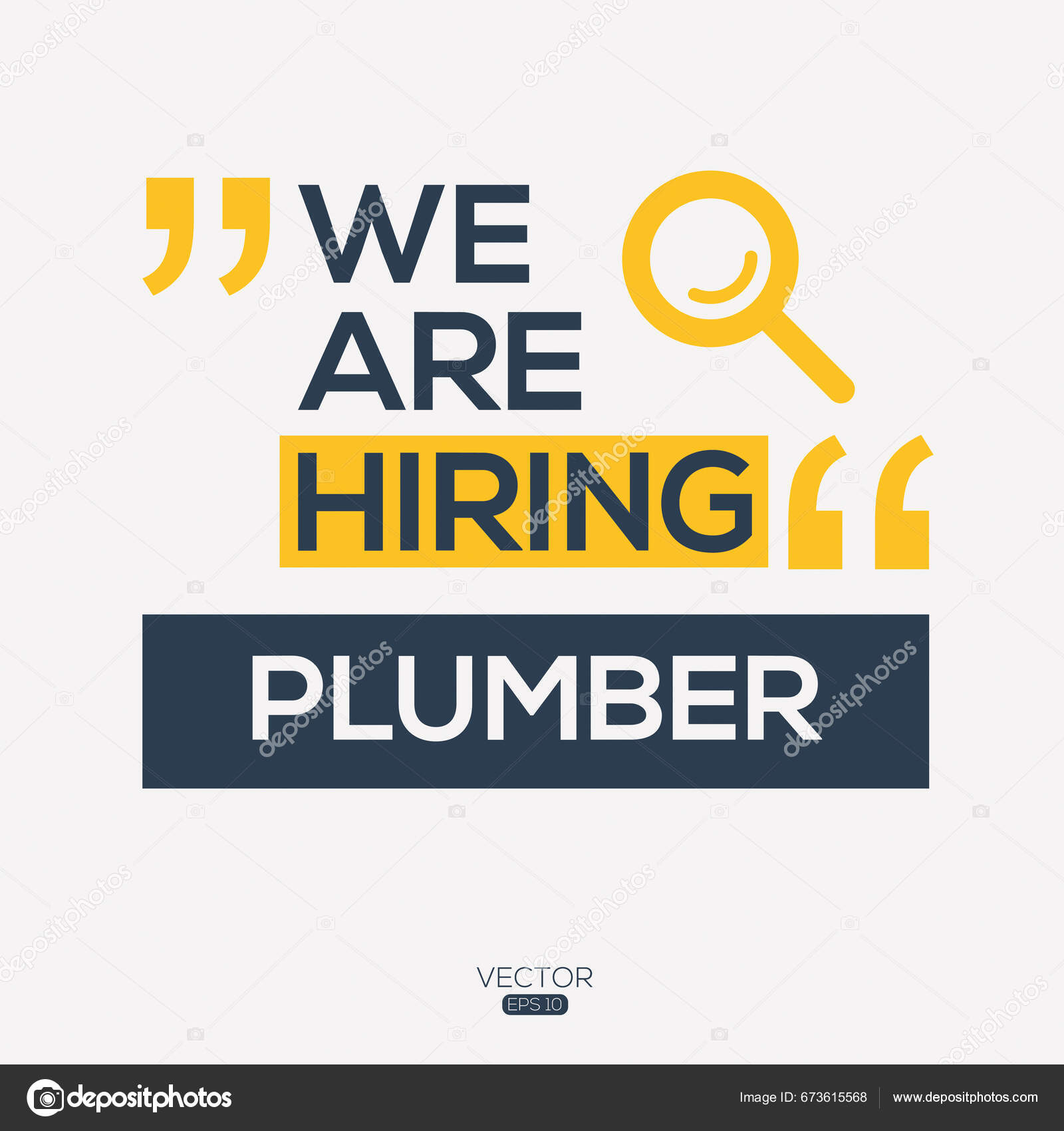 Hiring Plumber Vector Illustration Stock Vector by ©khaleddesigner_eg ... Hiring Plumber Vector Illustration Stock Vector by ©khaleddesigner_eg ...