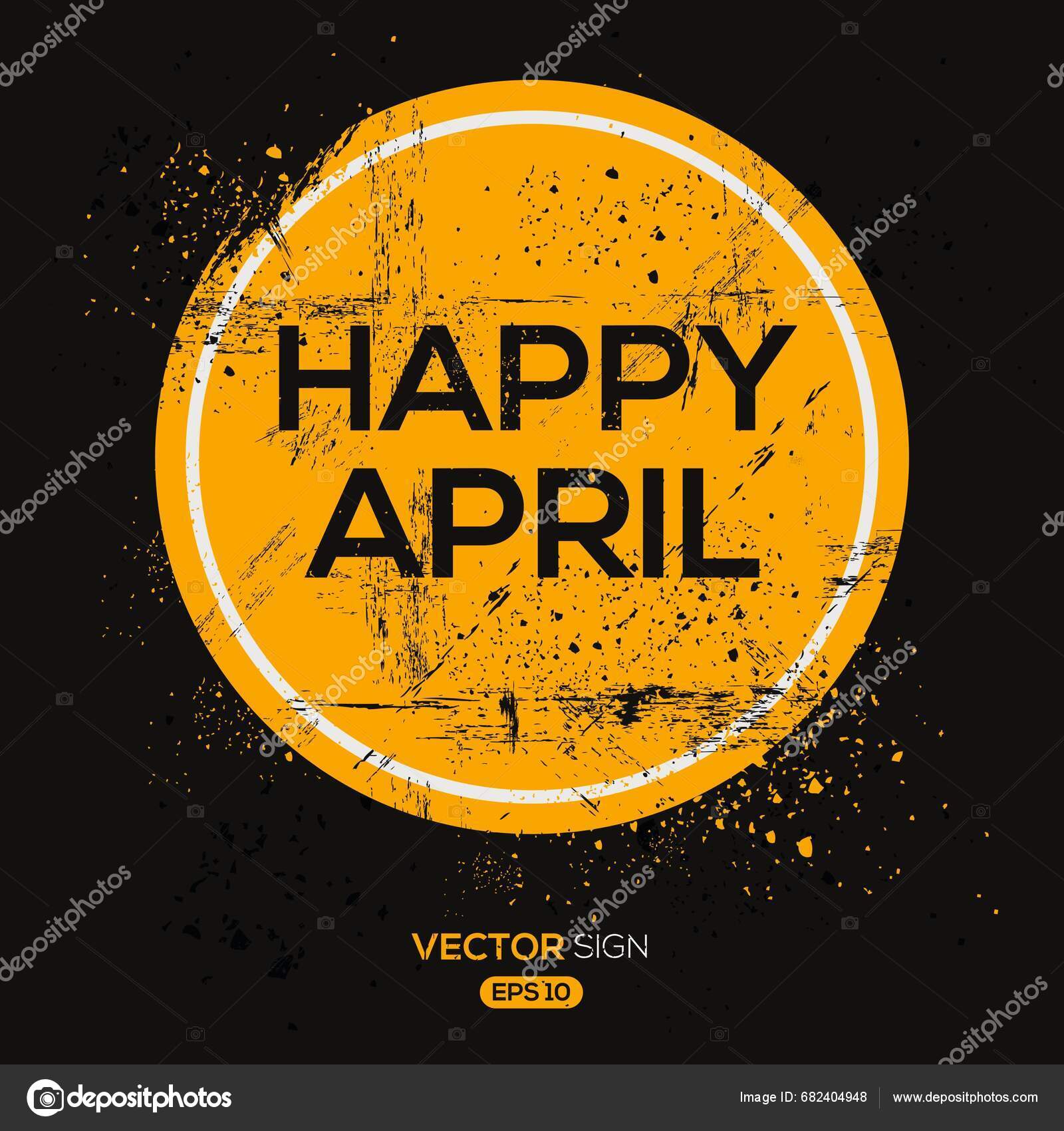 Happy April Design Vector Illustration Stock Vector by ©khaleddesigner ...