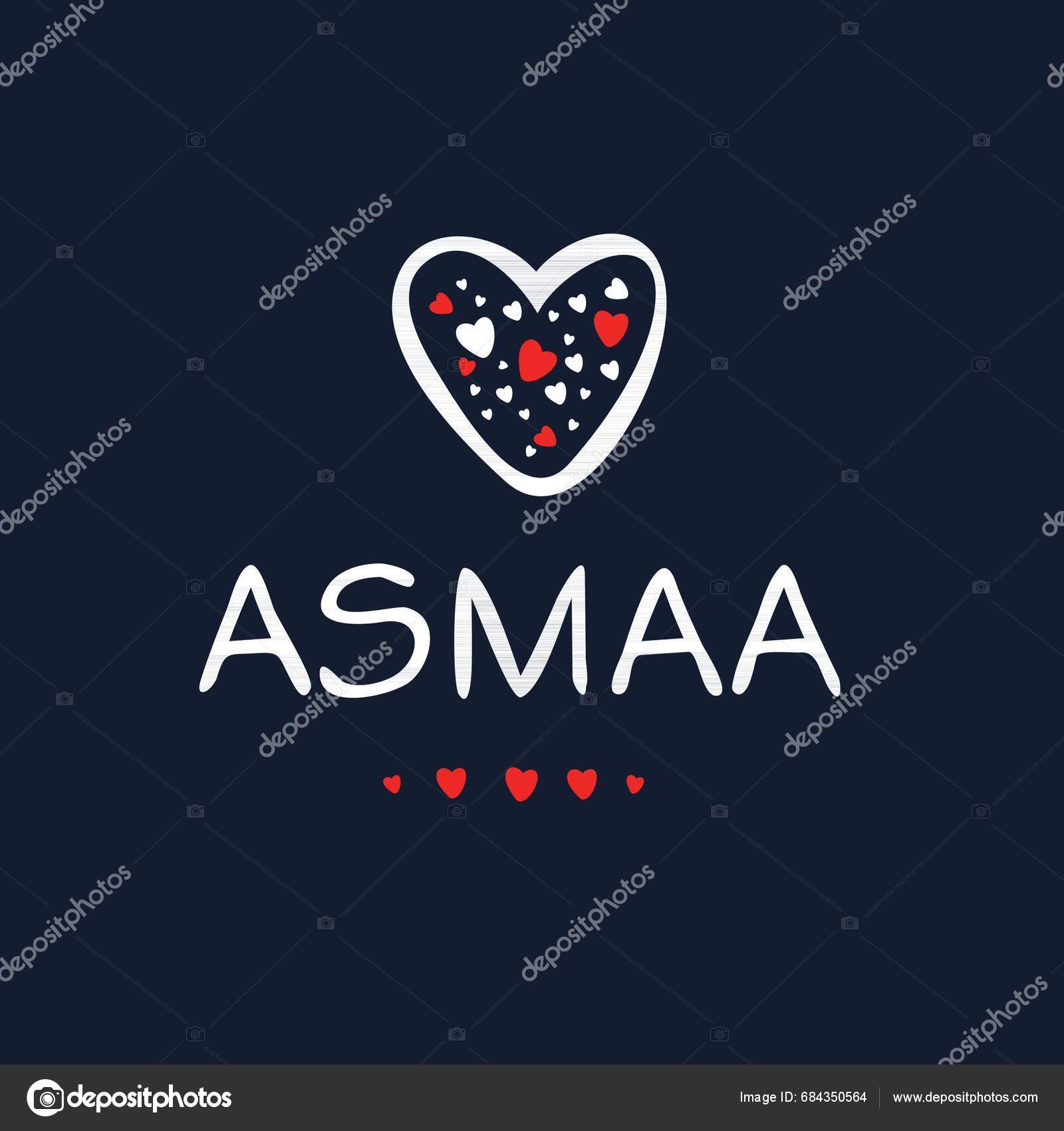 Creative Asmaa Name Vector Illustration Stock Vector by ©khaleddesigner ...