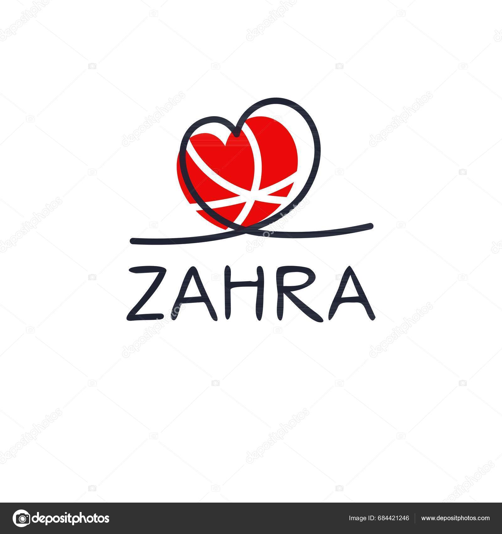 Zahra Name Logo Zahra.H Logo by Mukhtar Sanders on Dribbble