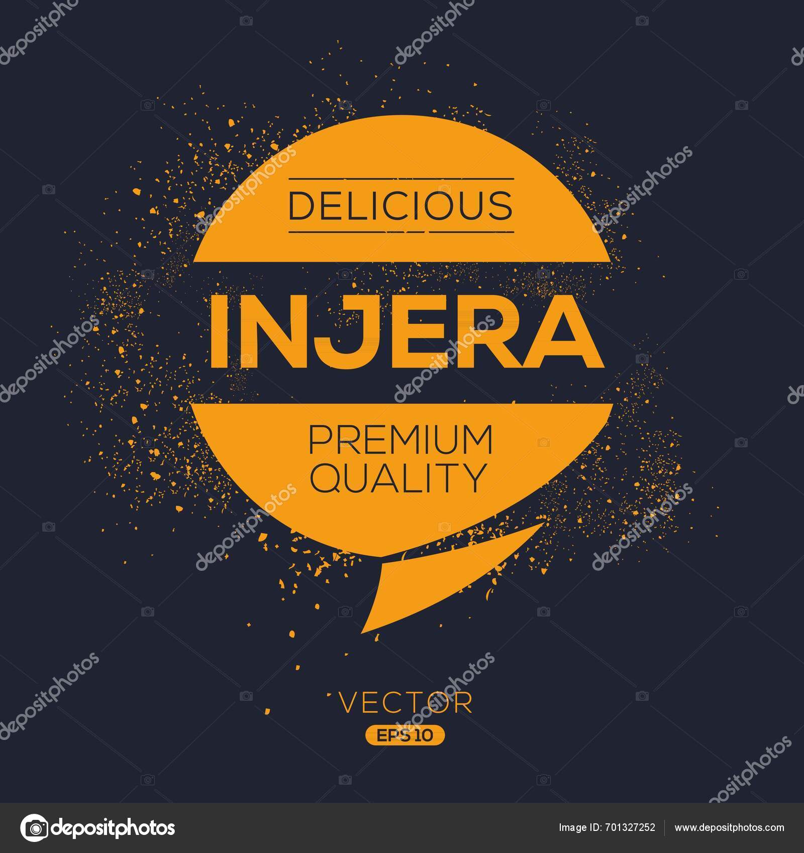Injera Sticker Design Vector Illustration Stock Vector by ©khaleddesigner_eg 701327252