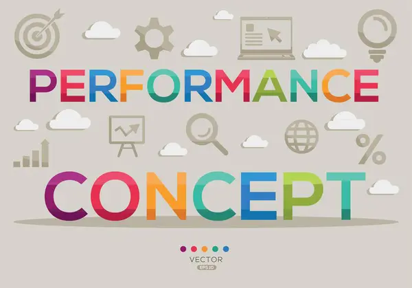 Plan Rendimiento Diseño Banners Con Iconos Ilustración Vectorial Vector de stock por ...