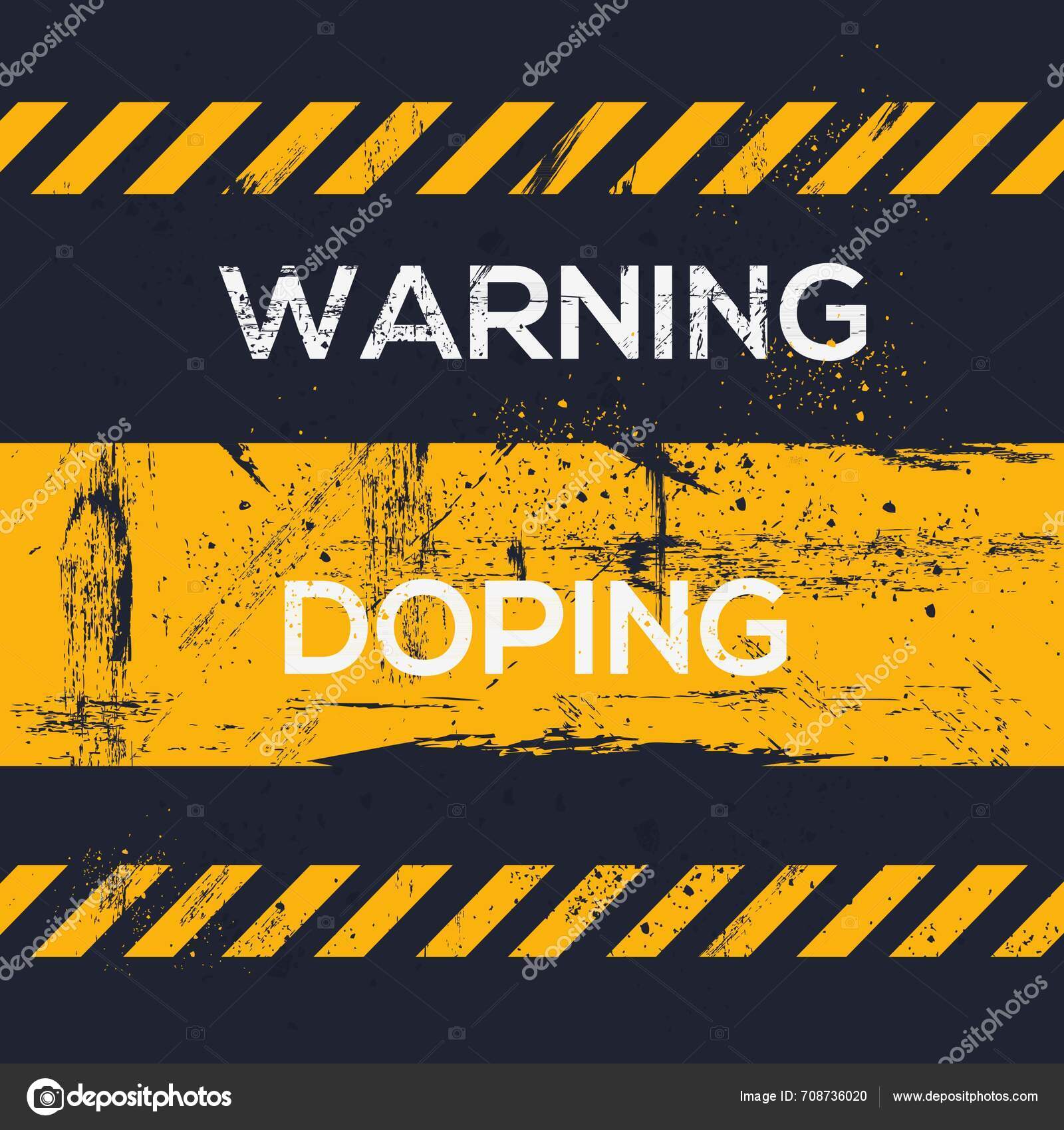 Doping Signo Advertencia Ilustración Vectorial Vector de stock por ...