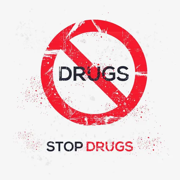 Drugs Warning Sign Vector Illustration Stock Vector by ©khaleddesigner ...