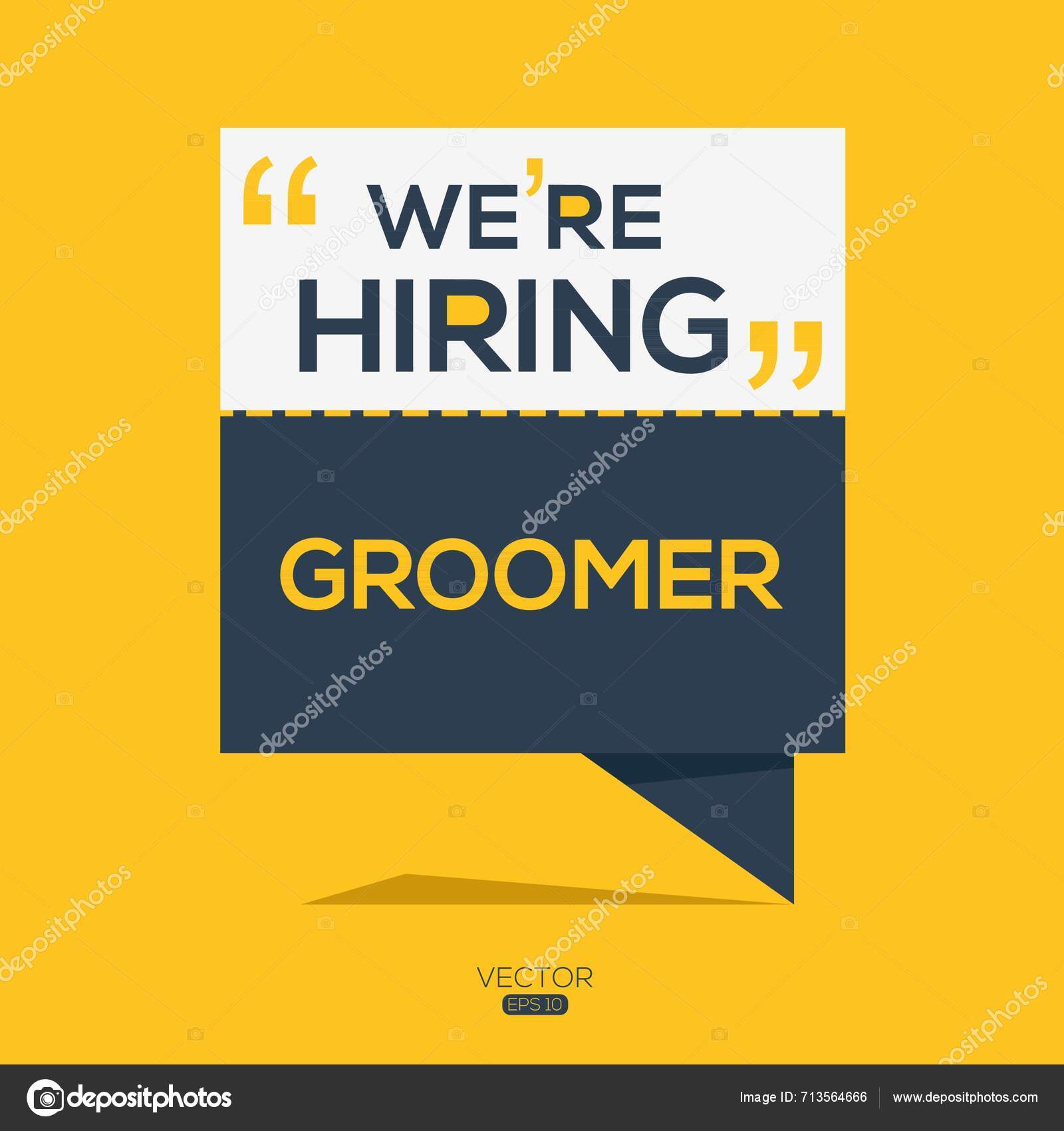 Groomer Warning Sign Vector Illustration Stock Vector by ©khaleddesigner_eg 713564666