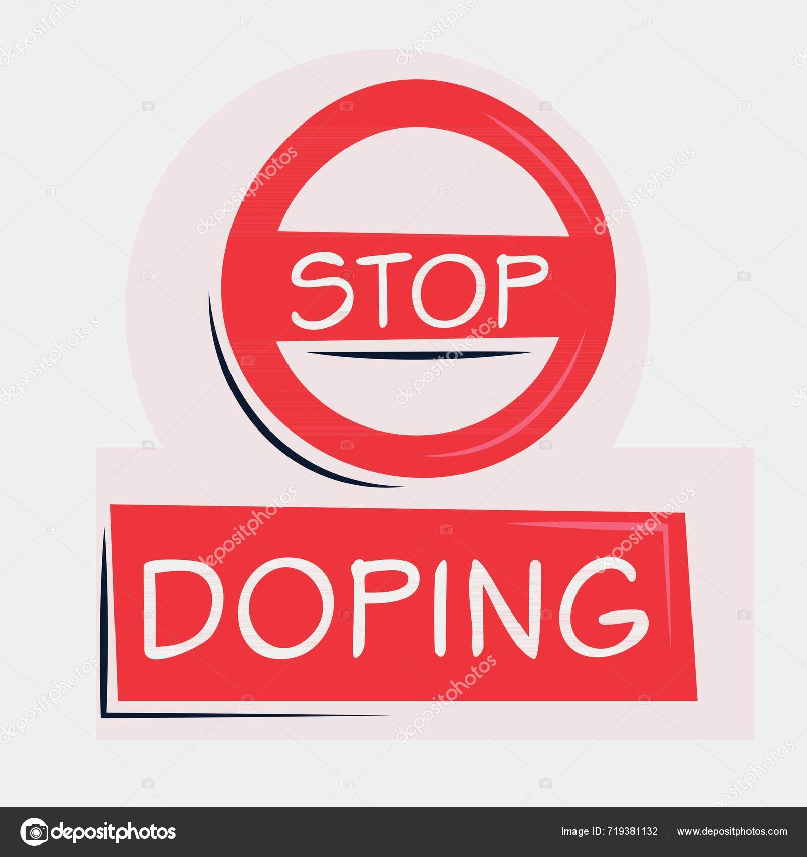 Doping Warning Sign Vector Illustration Stock Vector by ©khaleddesigner ...