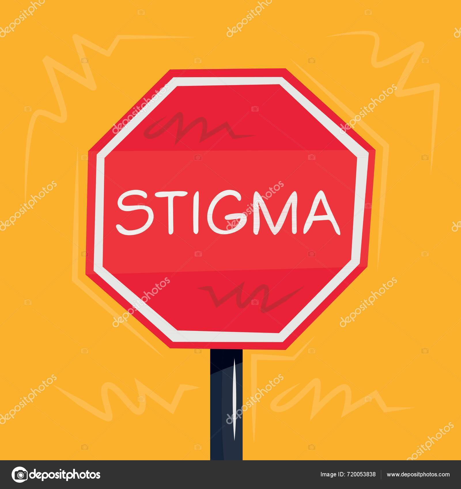 Stigma Warning Sign Vector Illustration Stock Vector by ©khaleddesigner ...