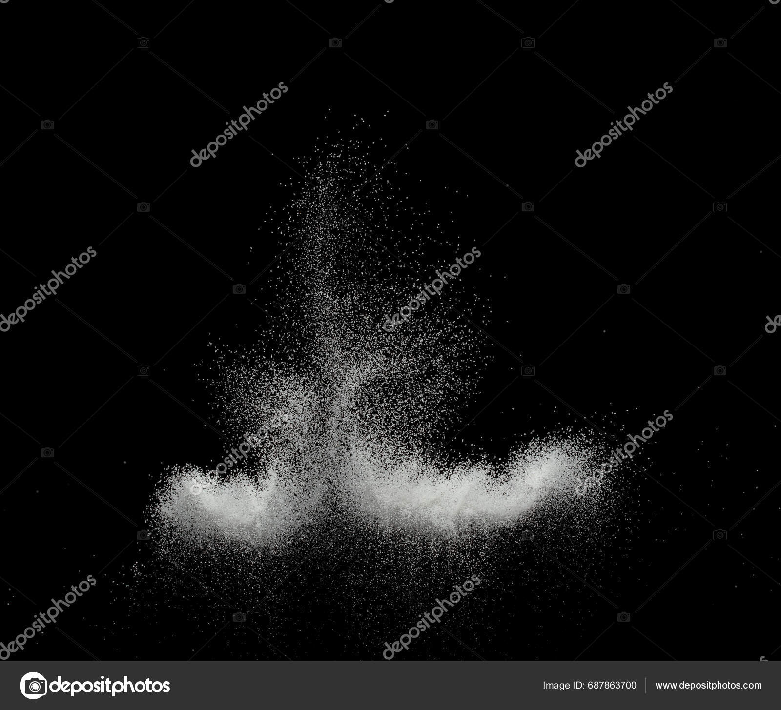 White Sand Flying Explosion Particle Dot Grain Wave Explode Abstract ...