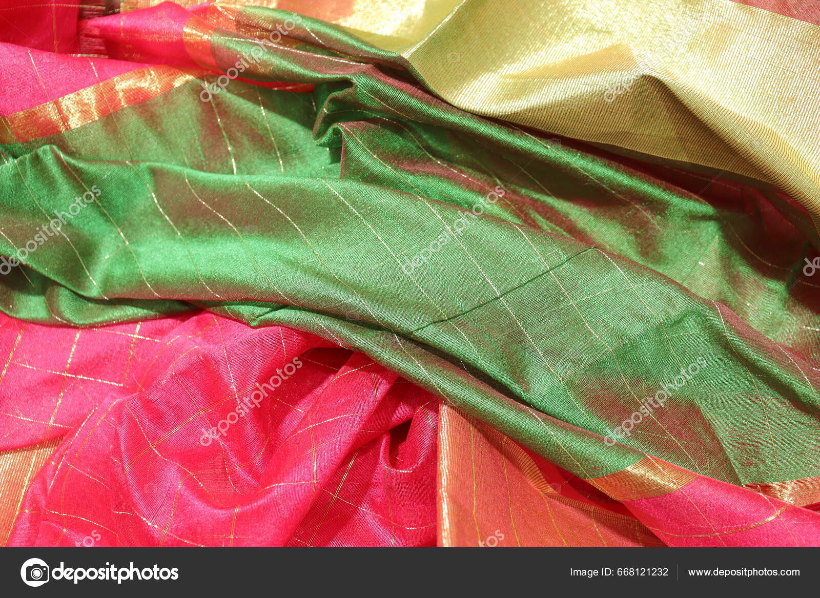 Traditional Handmade Work Saree Isolated White Background — Stock Photo ...