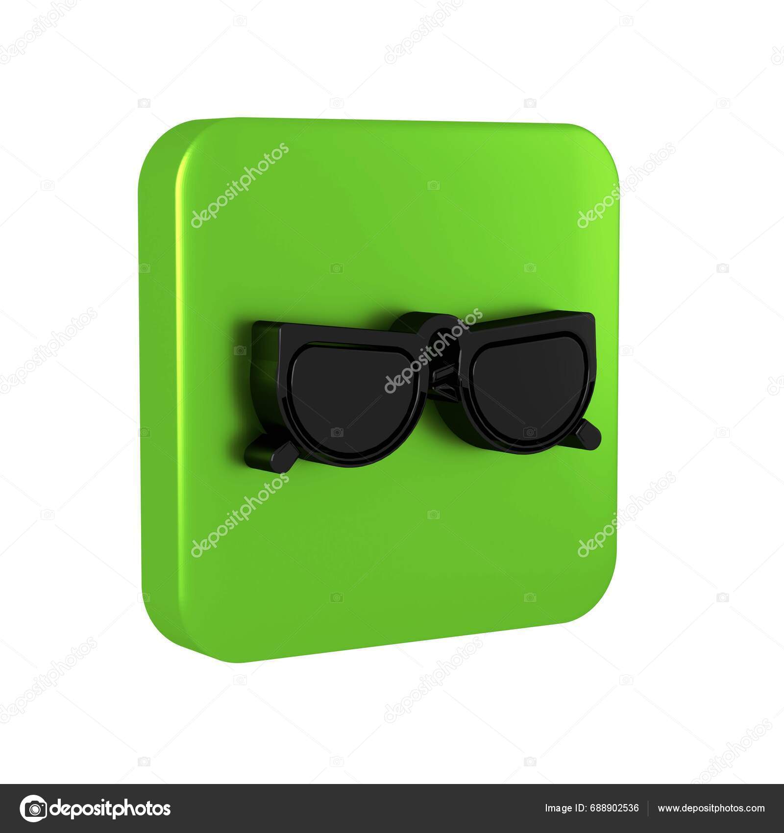 Black Glasses Icon Isolated Transparent Background Eyeglass Frame ...