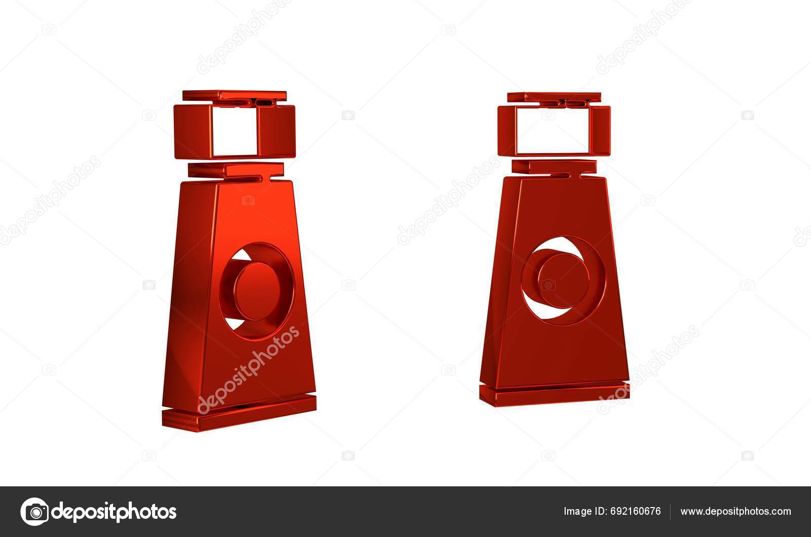 Red Tube Paint Palette Icon Isolated Transparent Background Stock Photo ...