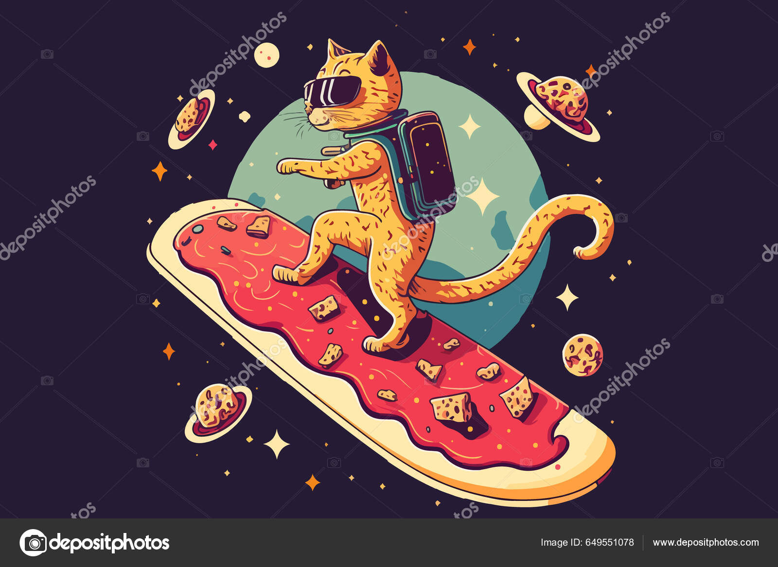 Cat Riding Skateboard Vector Illustration Stock Vector by ©Ahmed2bsaber ...