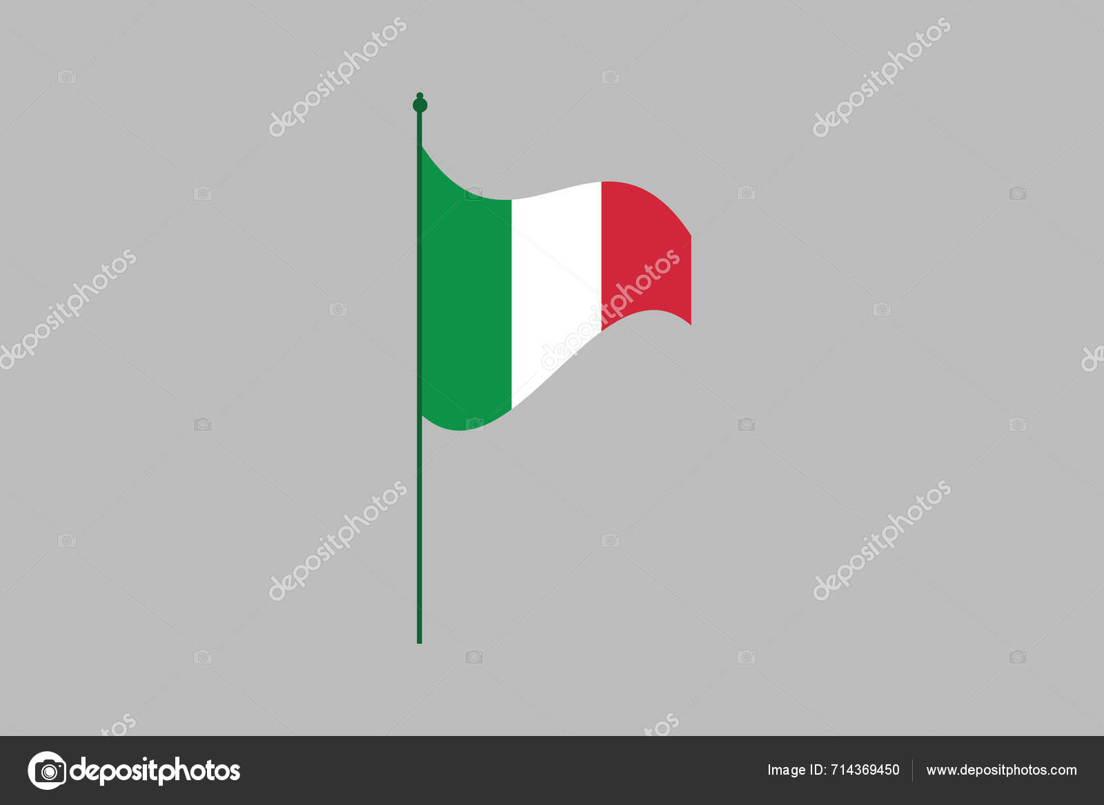 Italy Flag Flag Italy Vector Flag Italy Italian Flag Vector Stock ...