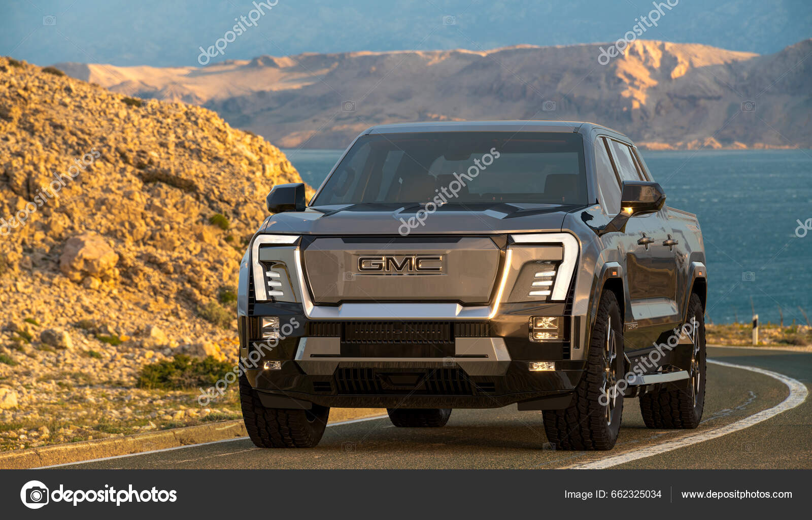 Gmc Sierra Denali All Electric Truck — Stock Editorial Photo ...