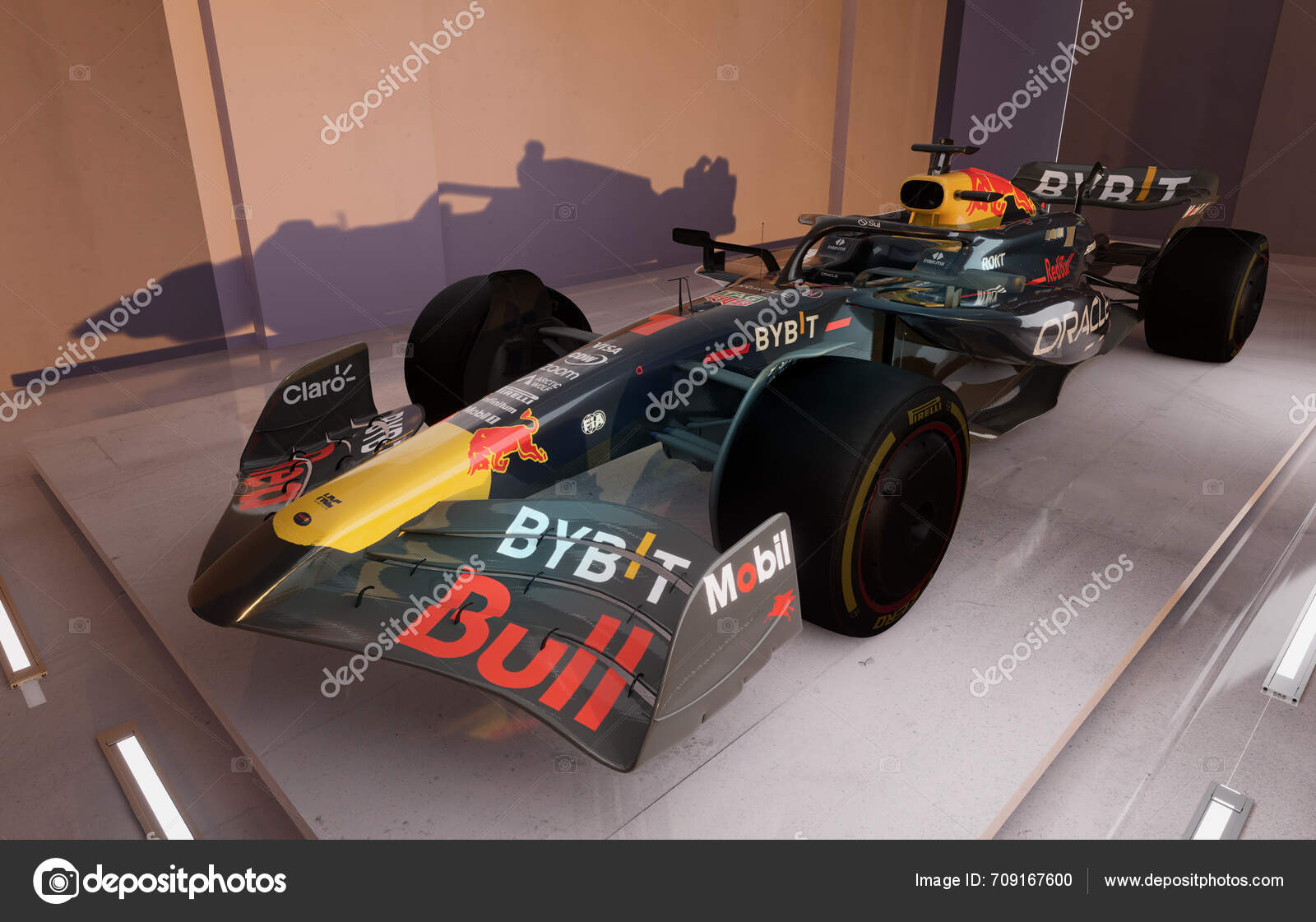 Redbull Rb20 Car Redbull Drivers Race 2024 Formula One Season — Stock ...