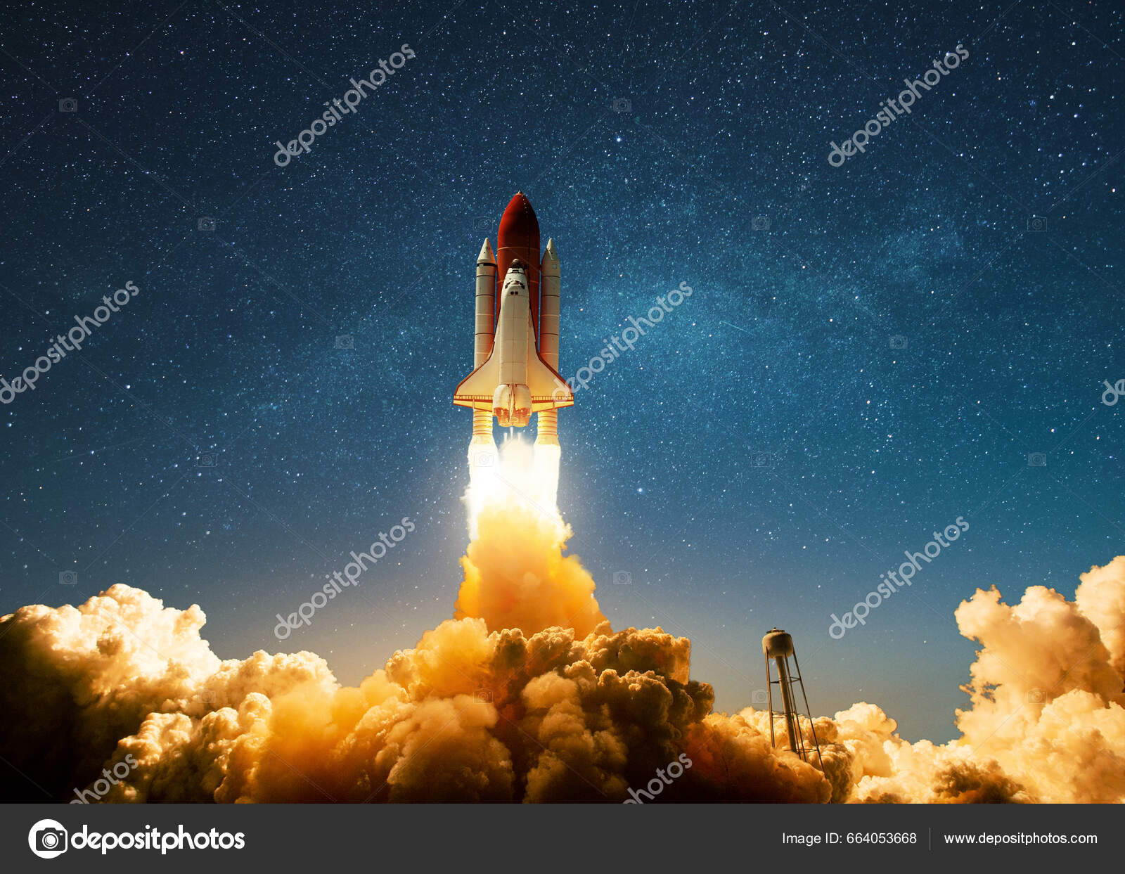 Space Shuttle Explorer Launch
