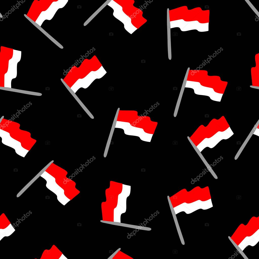 Patrón sin costura Bandera de Indonesia, Bendera Indonesia, merah putih ...