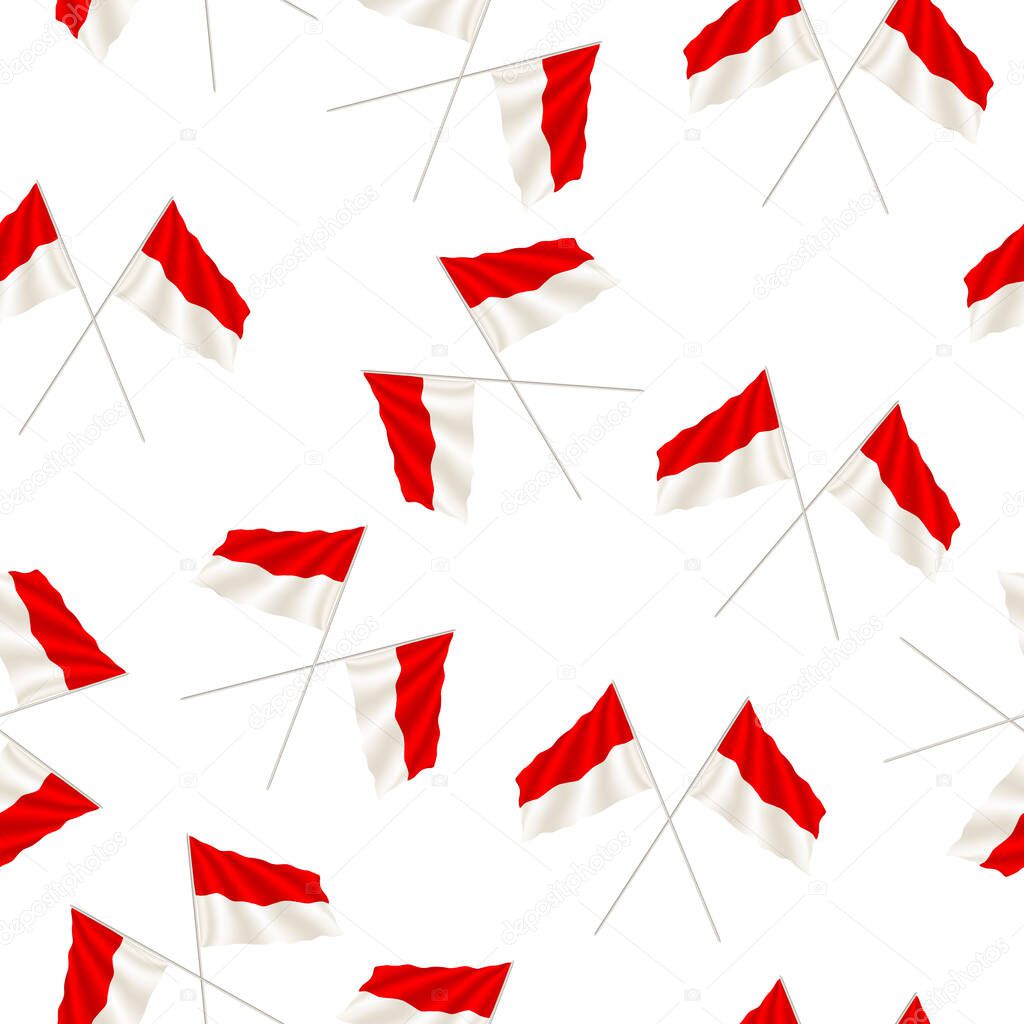 Patrón sin costura Bandera de Indonesia, Bendera Indonesia, merah putih ...