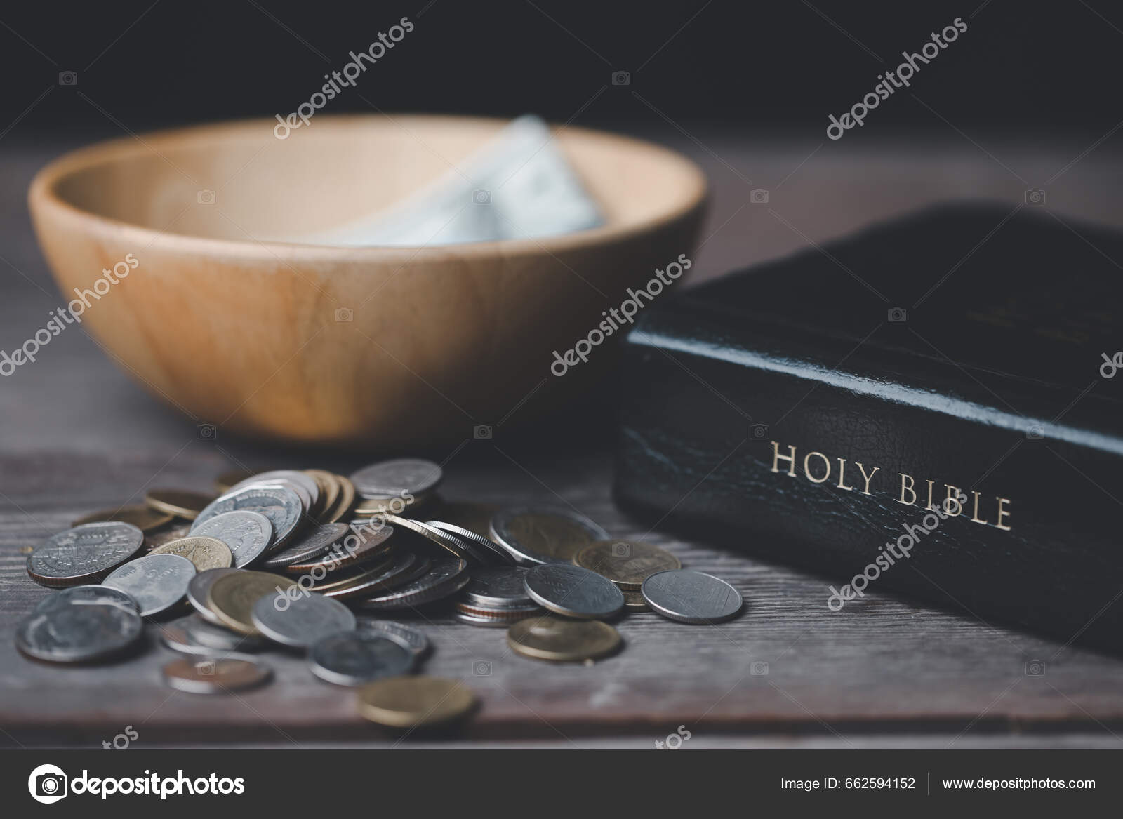 One Tenth Tithe Basis Which Bible Teaches Donate One Tenth — Stock ...