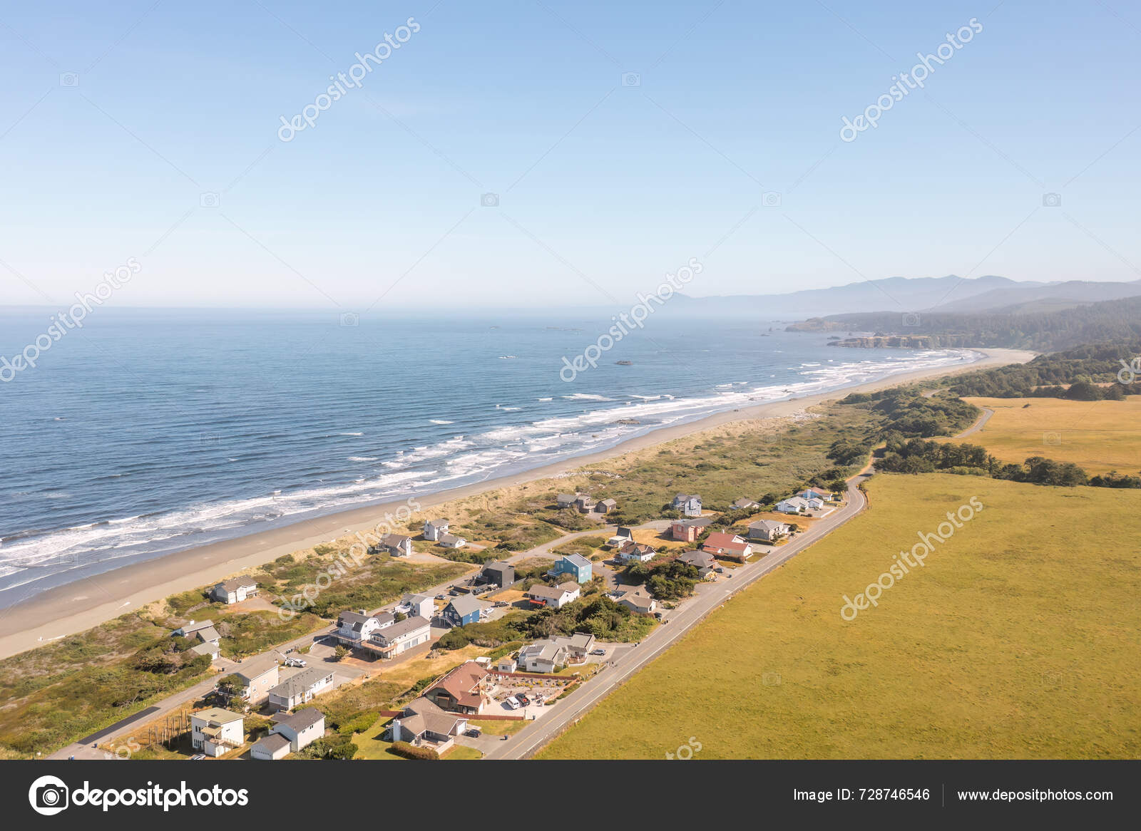 Ophir Gold Beach Oregon Coast Drone View — Stock Photo © mdurson #728746546