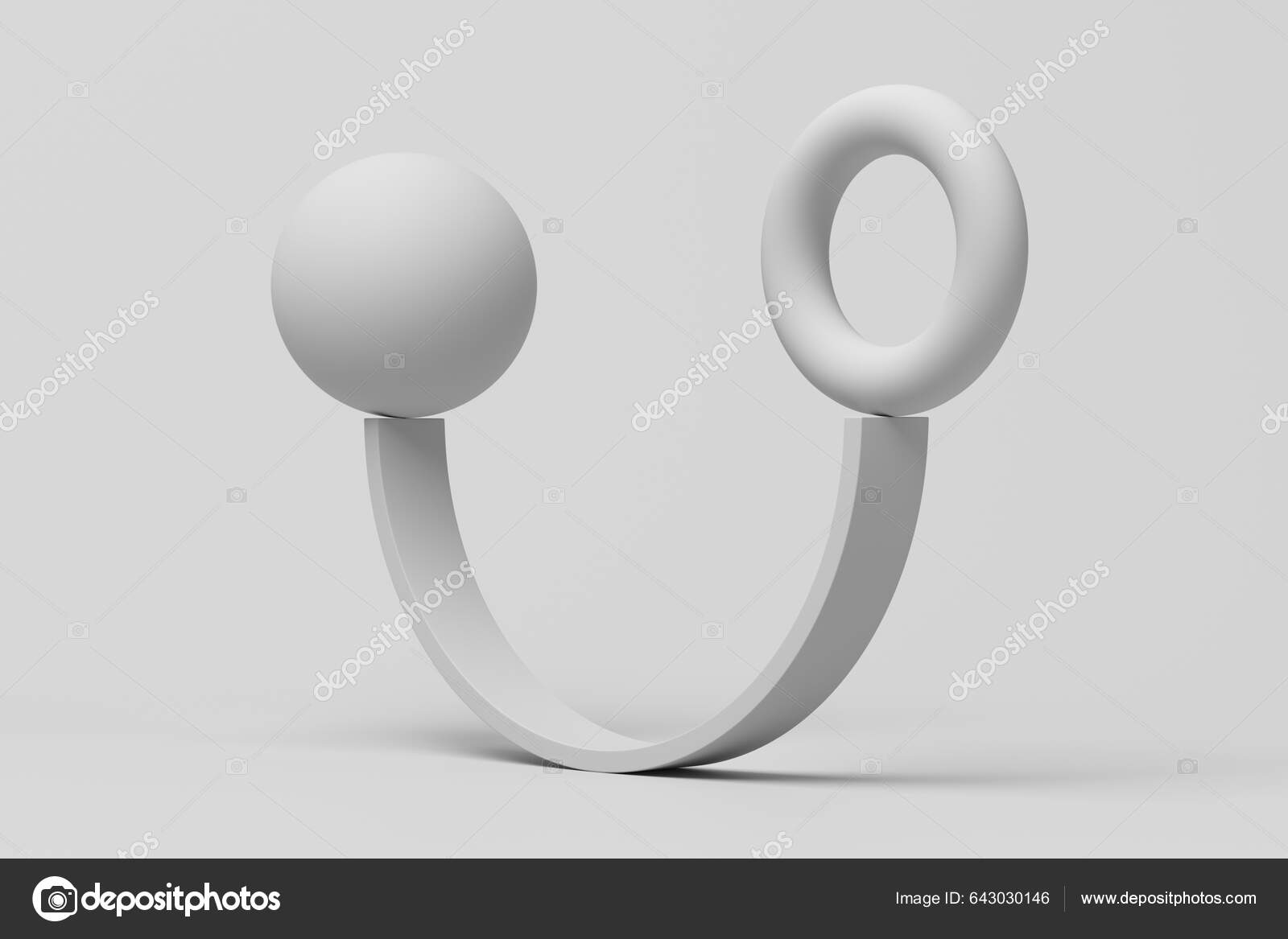 Geometric Shapes Impossible Balance Backdrop Design Product Promotion ...