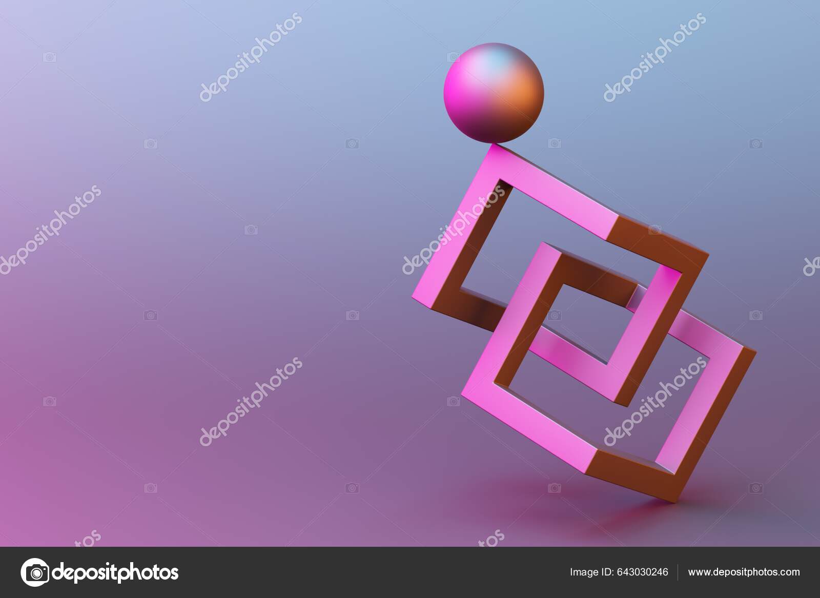 Geometric Shapes Impossible Balance Backdrop Design Product Promotion ...