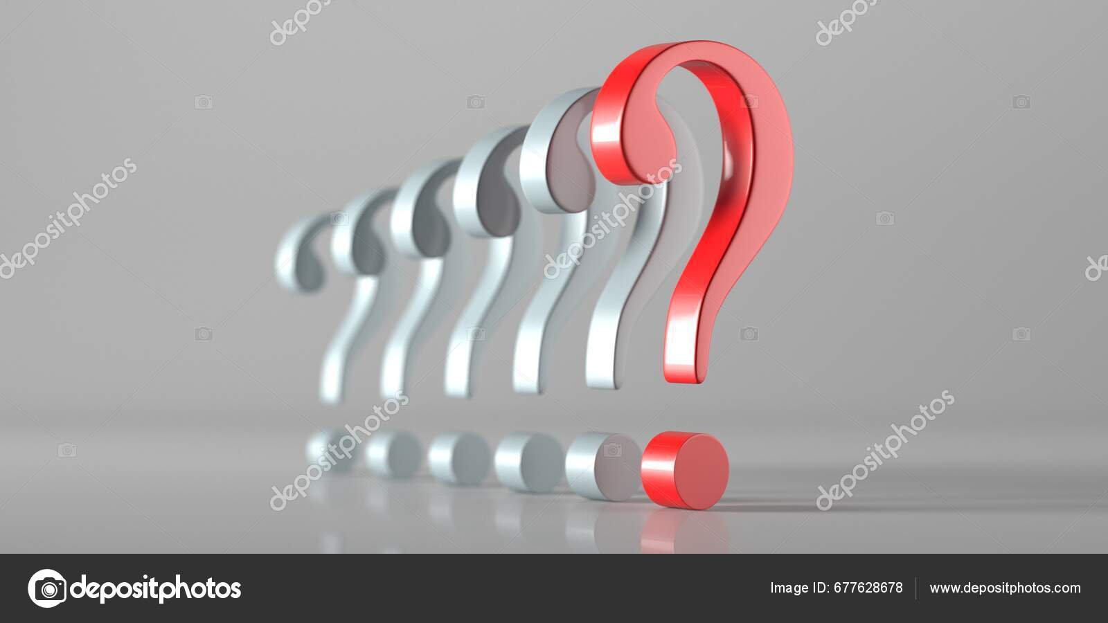 Big Question Mark Concept Background Rendering — Stock Photo ...