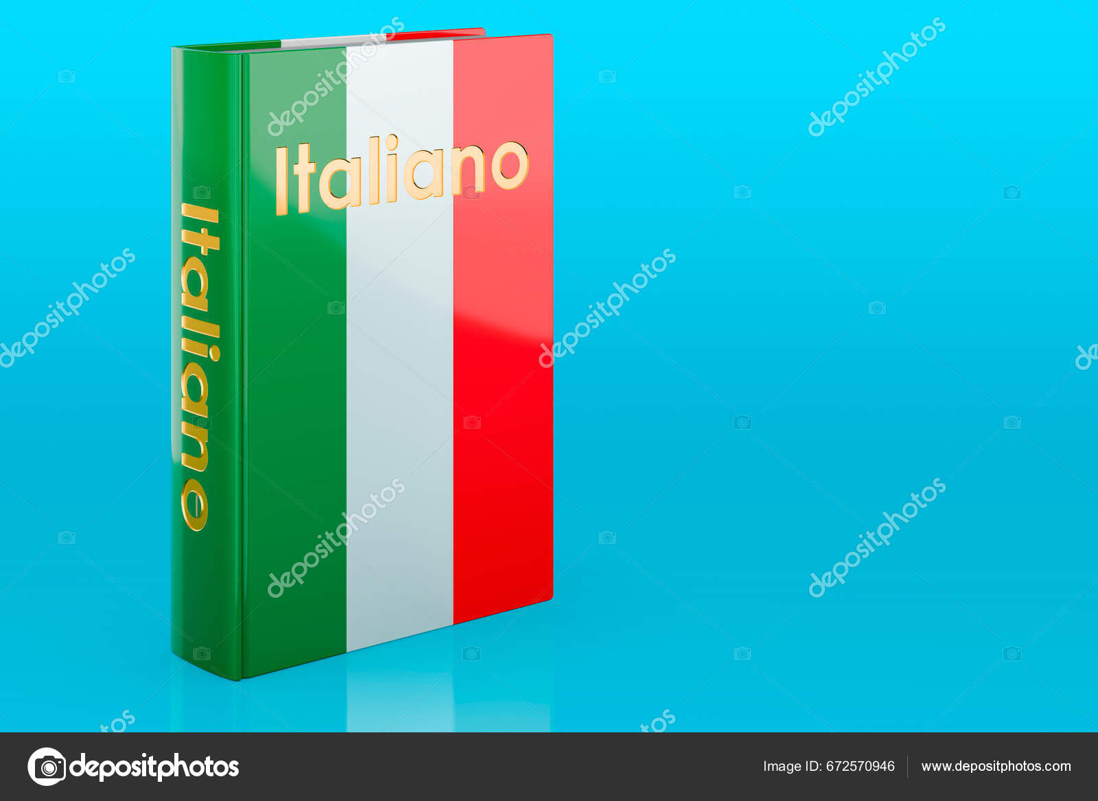 Italian Language Course Italian Language Textbook Blue Background ...