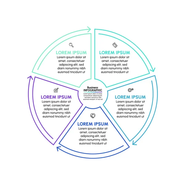 Presentation Business Circle Infographic Template Stock Vector by ©biw3ds 666175038