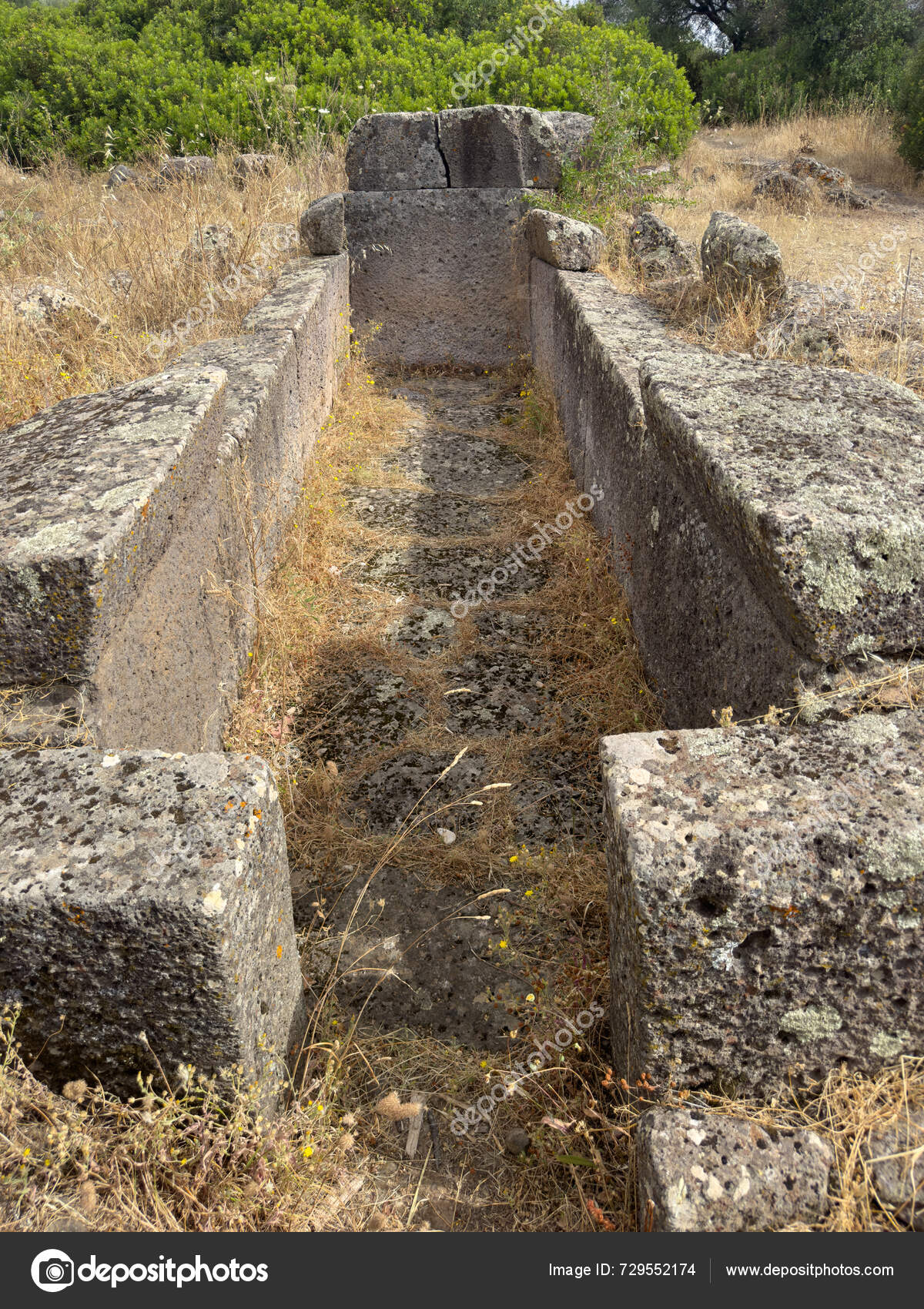 Tomb Giants Iloi Nuraghe Sedilo Central Sardinia — Stock Photo ...