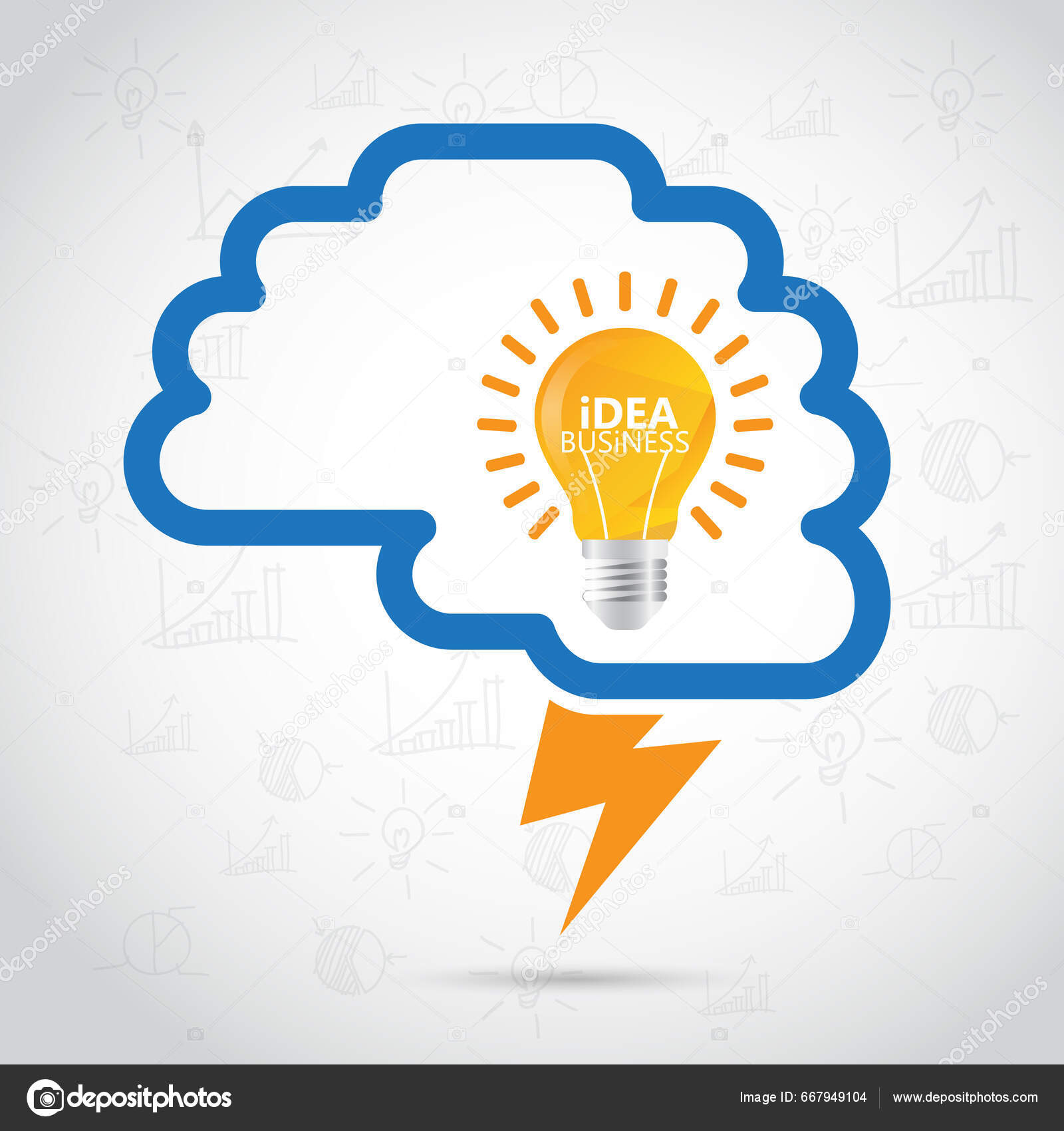 Idea Design White Background Vector Illustration — Stock Photo ...