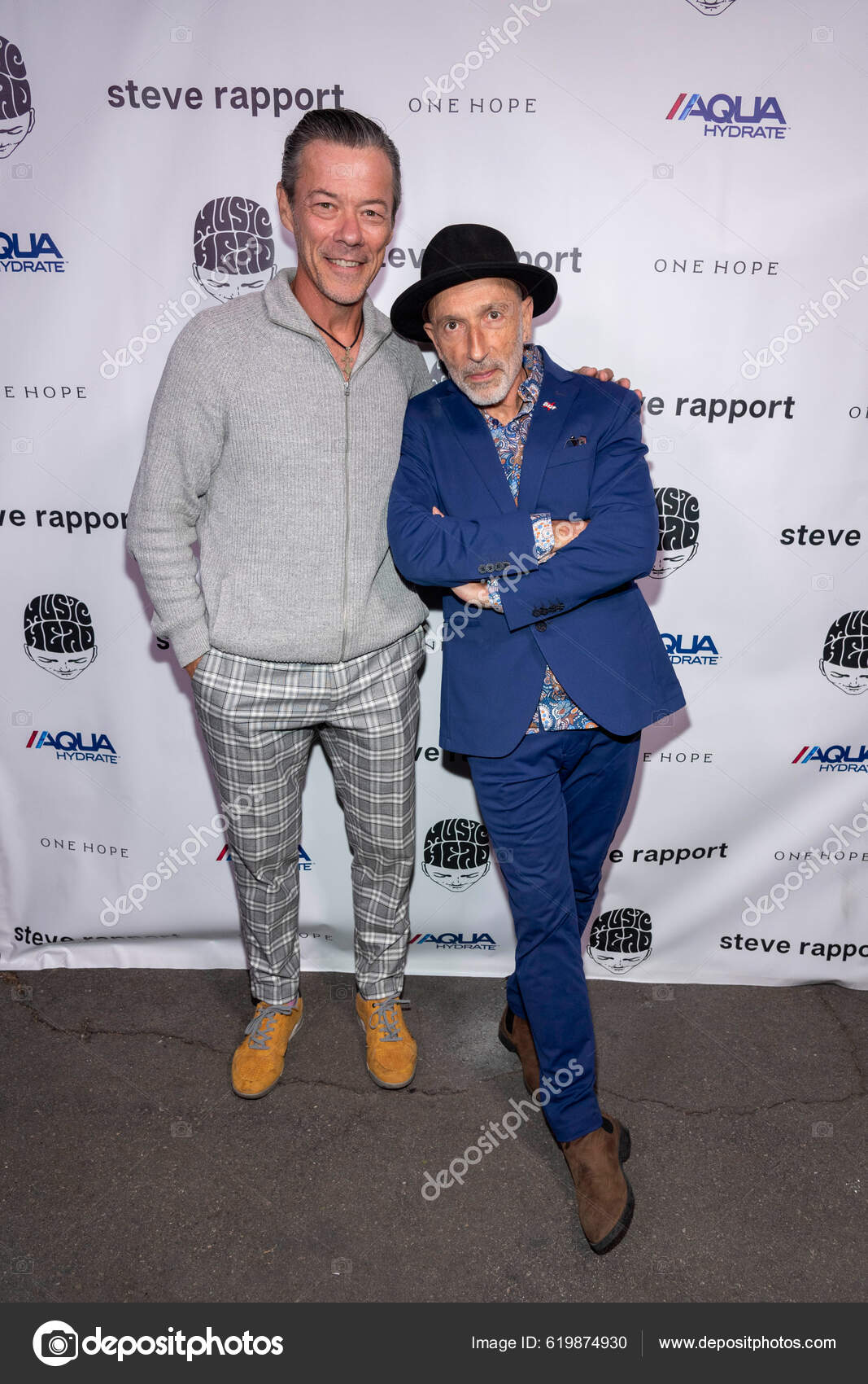 Massi Furlan Steve Rapport Attend Rock Photographer Steve Rapport Photo Stock Editorial Photo
